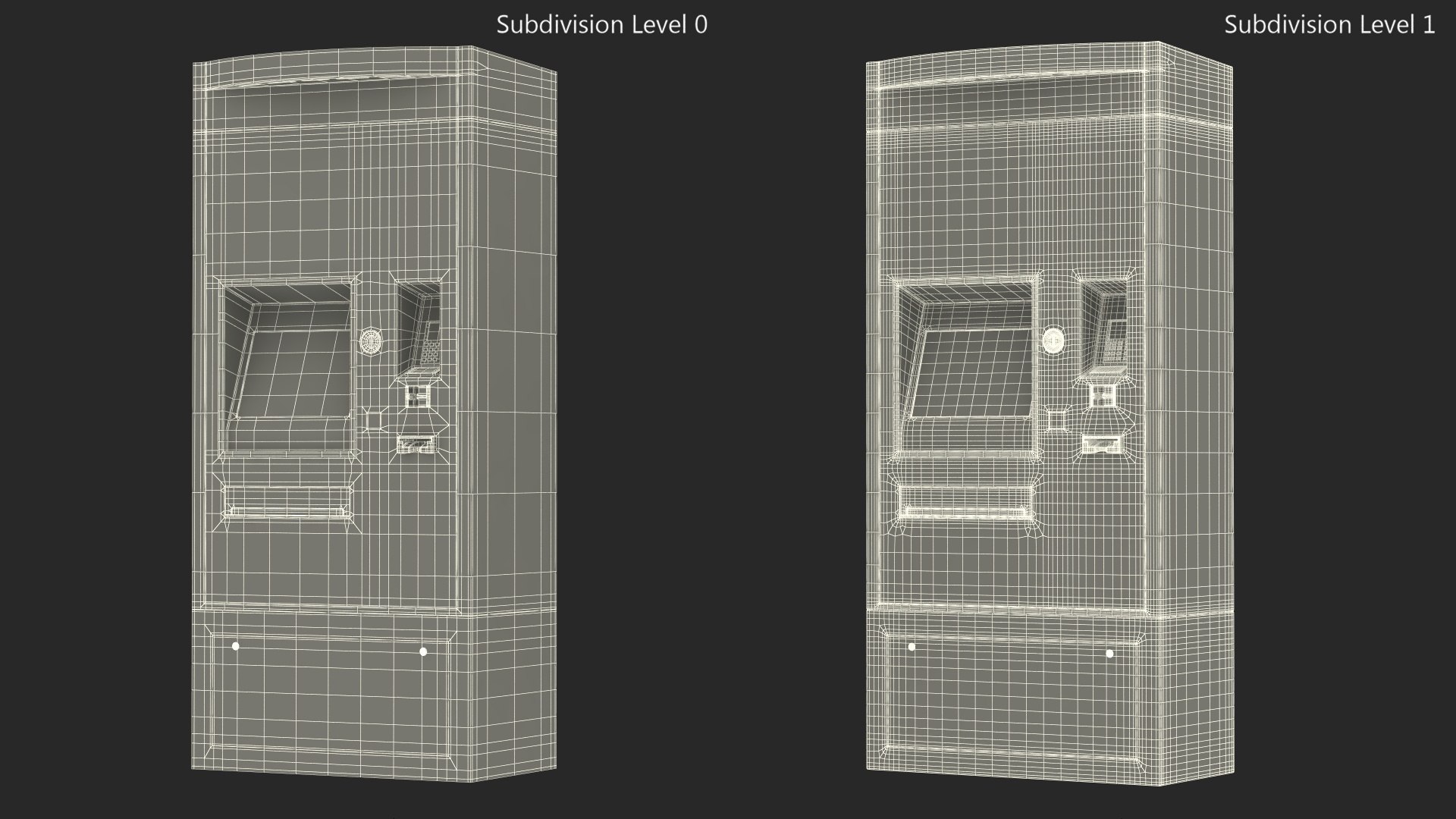 3D Ticket Vending Machine Orange ICA Traffic Model - TurboSquid 2268151