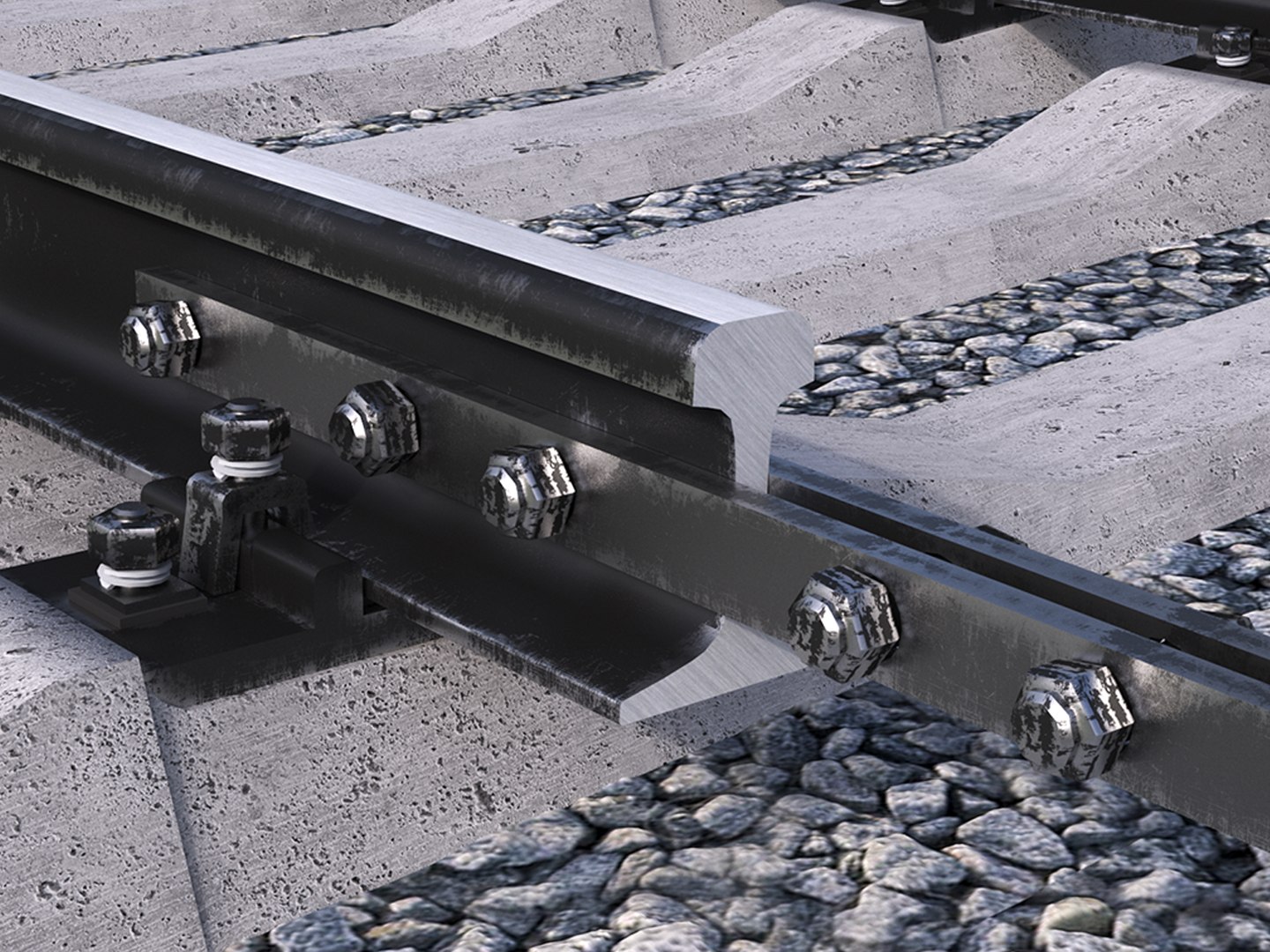 3D Highly Detailed Railroad Track Model - TurboSquid 1799074