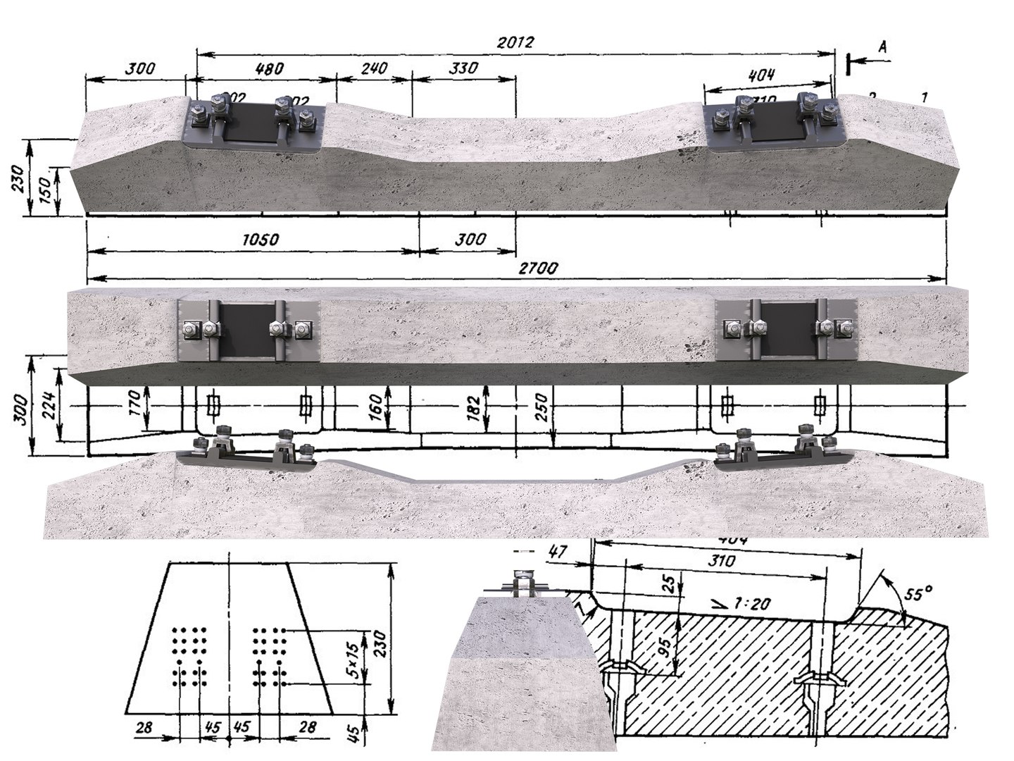 3D Highly Detailed Railroad Track Model - TurboSquid 1799074