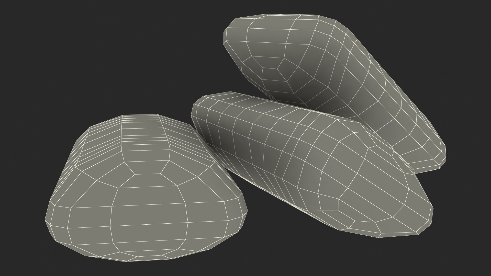 Three Chewing Gum Pads Pink 3D Model - TurboSquid 2051013