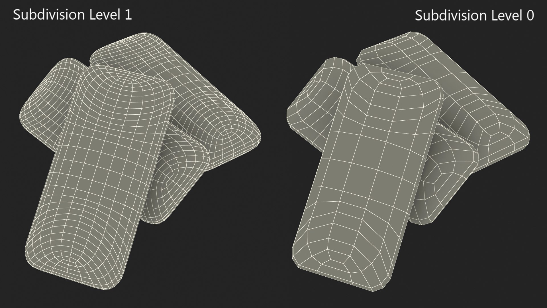 Three Chewing Gum Pads Pink 3D Model - TurboSquid 2051013