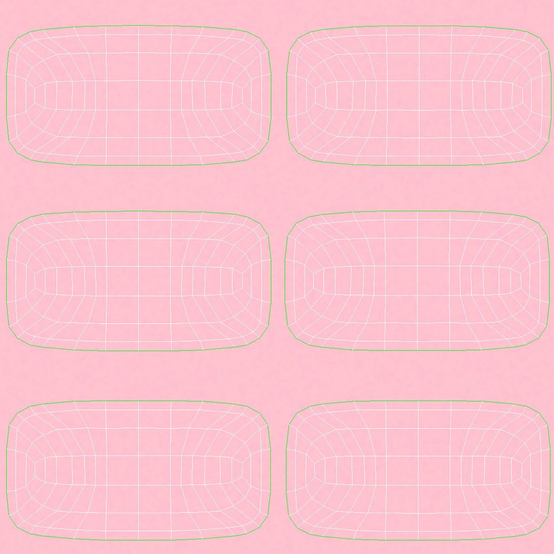Three Chewing Gum Pads Pink 3D Model - TurboSquid 2051013