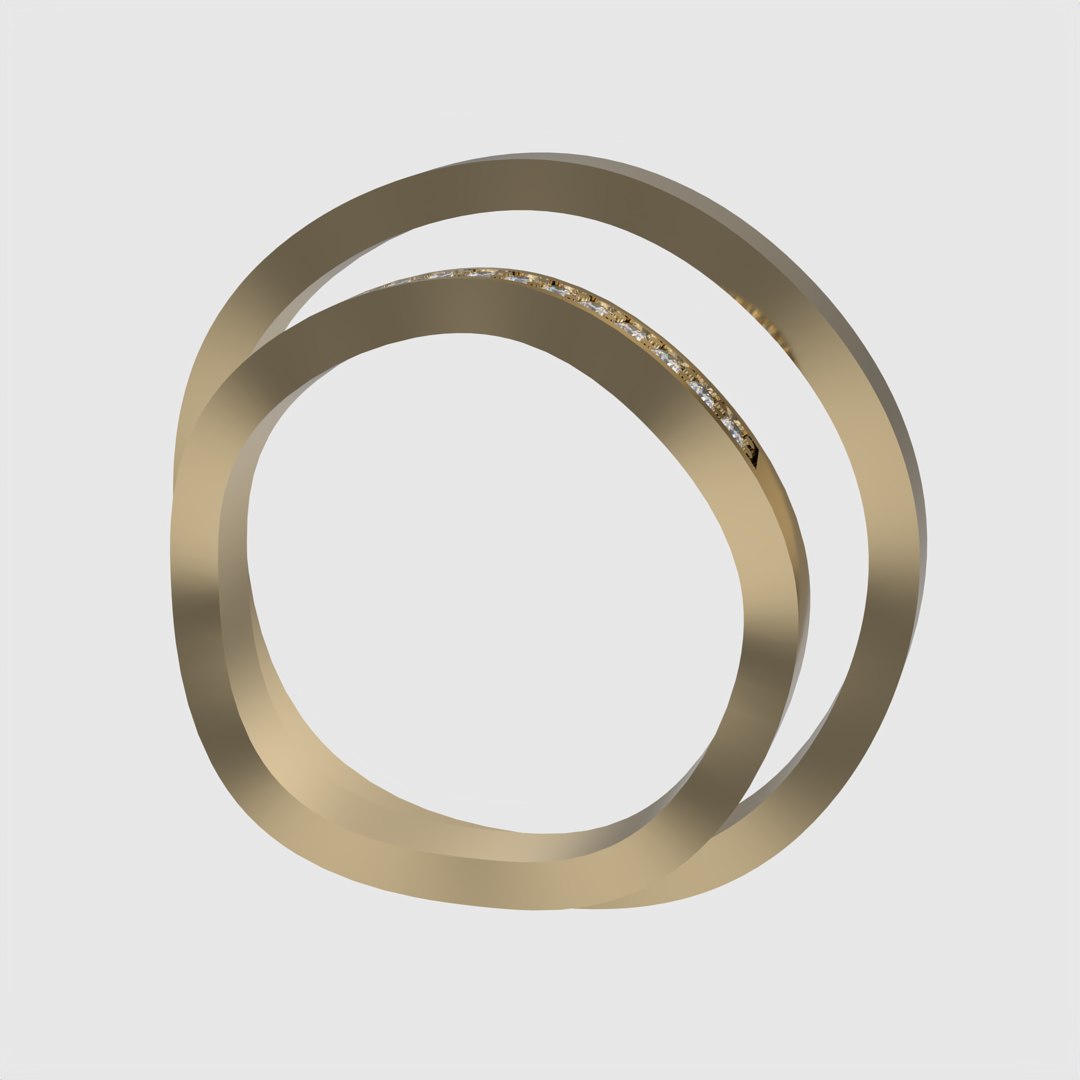 Twisted Infinity Ring With Pave Accents JDBCo 3D - TurboSquid 2339858