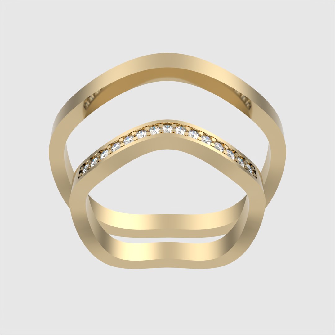 Twisted Infinity Ring With Pave Accents JDBCo 3D - TurboSquid 2339858