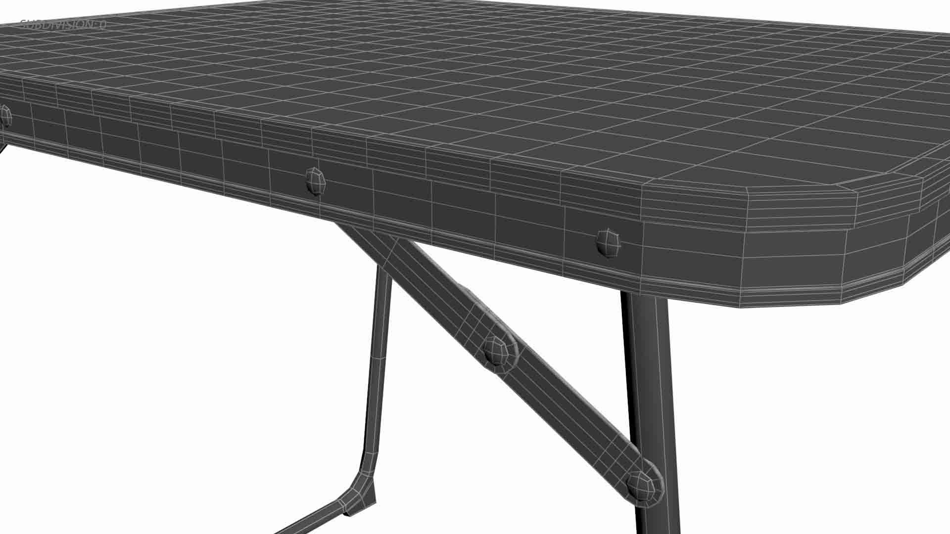 Camp Gear Table 3D Model - TurboSquid 2059549