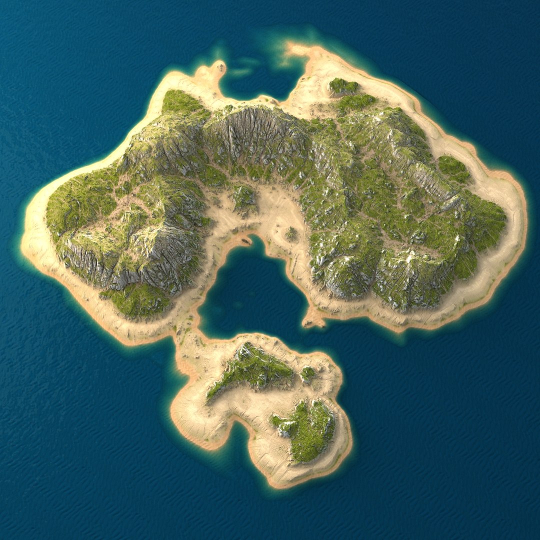 Tropical Island Terrain 8 Max