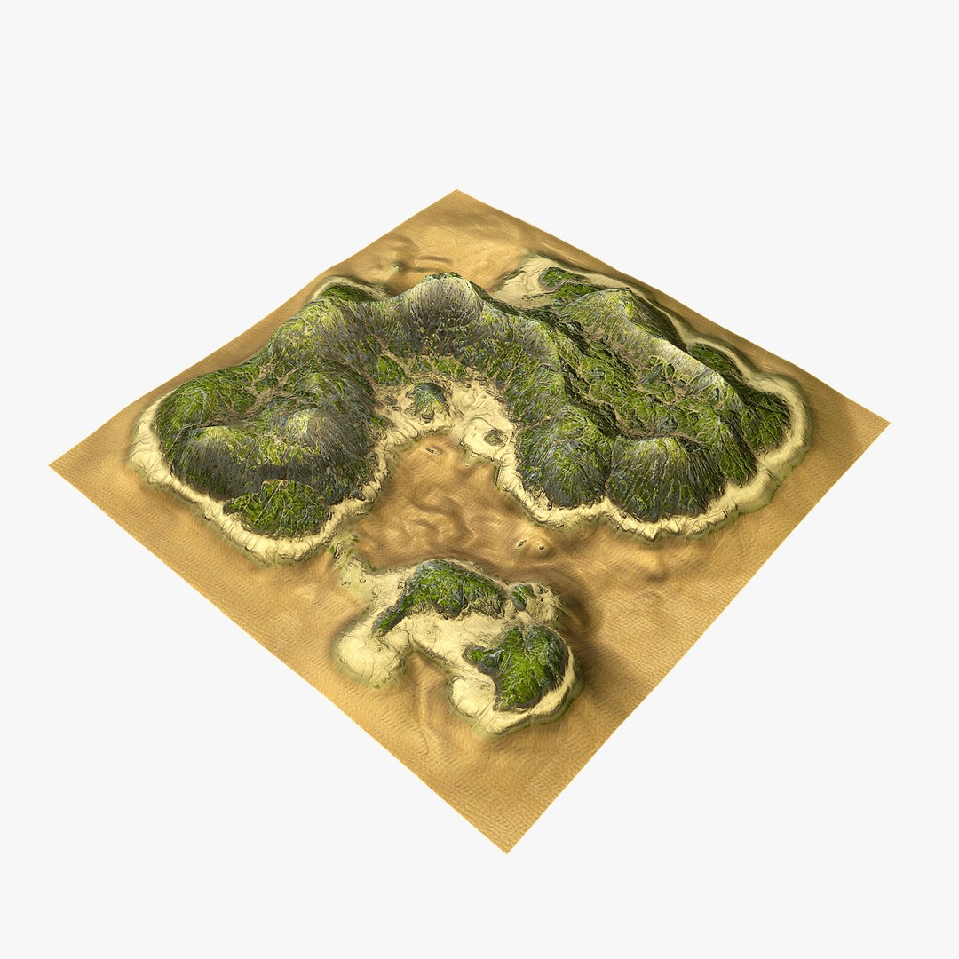 Tropical Island Terrain 8 Max