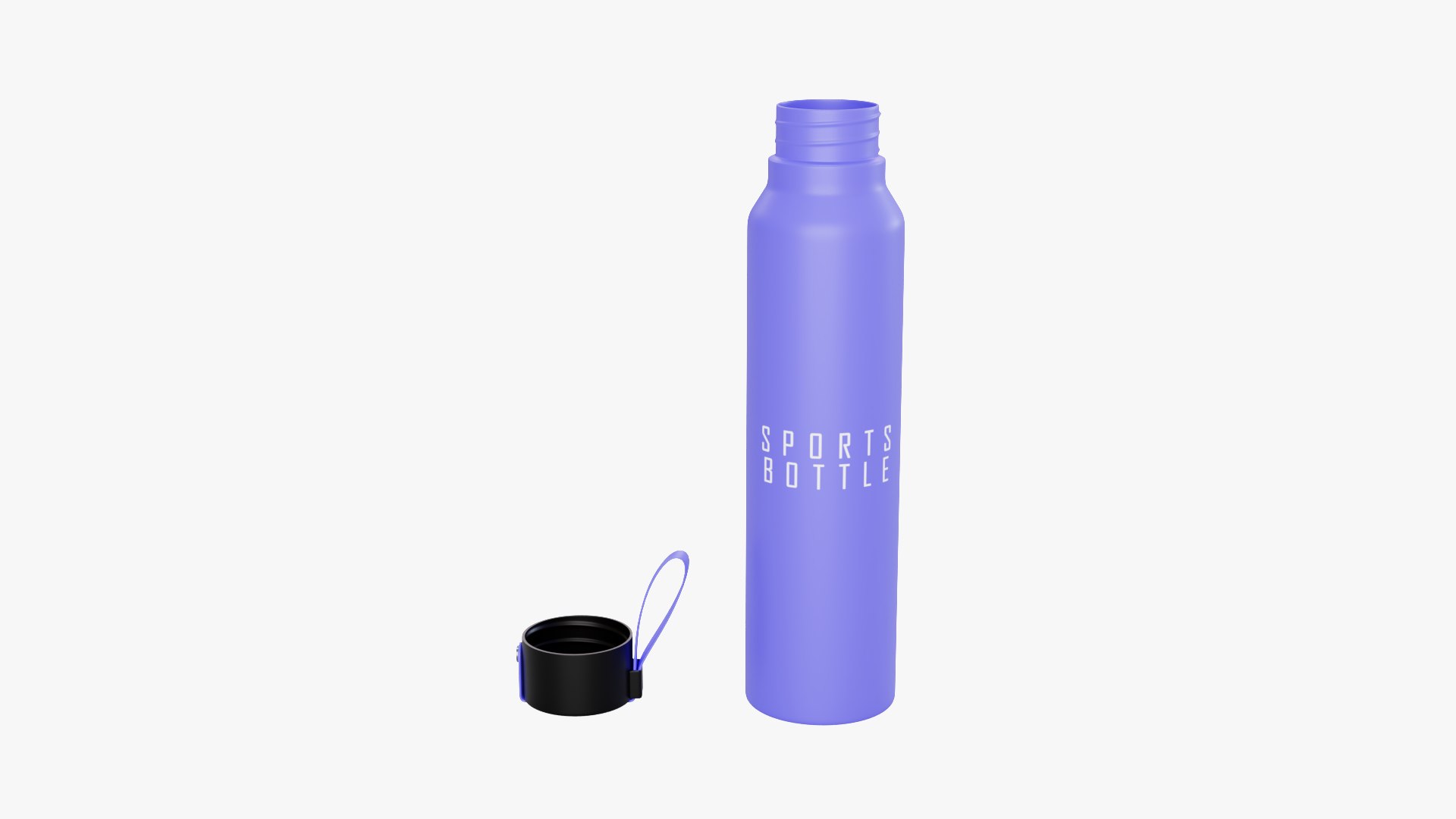 Sports Bottle Blue 3D Model - TurboSquid 2044743