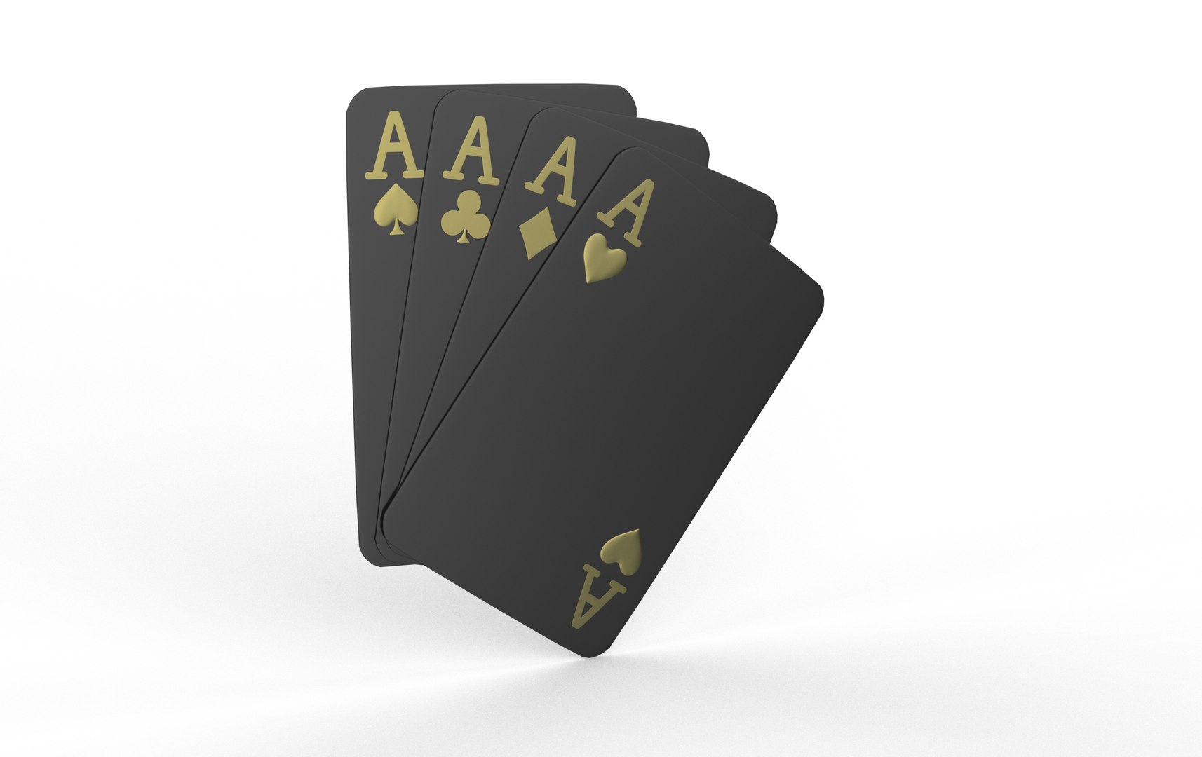 3D Model Black Playing Cards 3D Model - TurboSquid 2332944