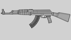 Download Free 3D AK-47 Blender Models - TurboSquid