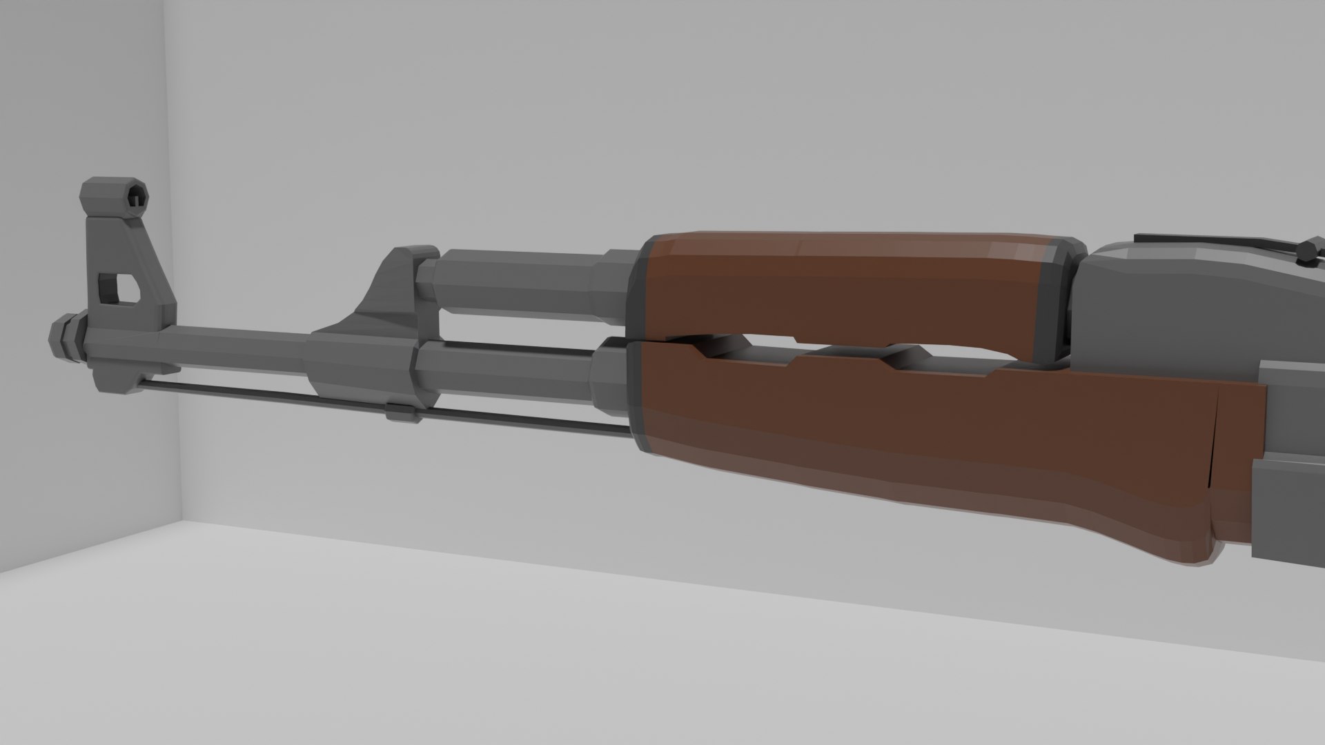 Free 3D Low Poly Ak-47 - TurboSquid 2416688