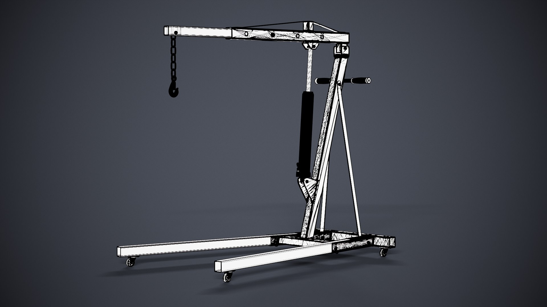 3D Car Crane Workshop Highpoly model - TurboSquid 2092640
