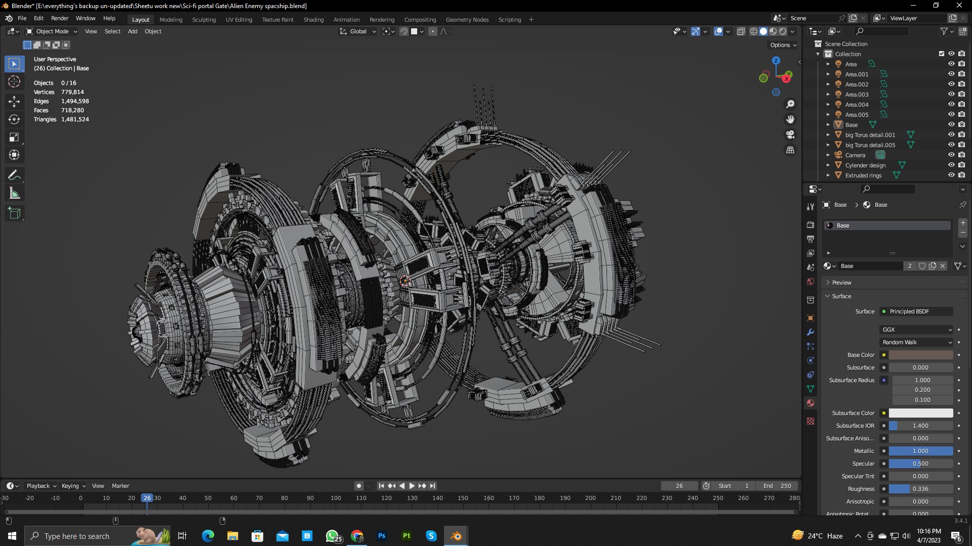 Alien Spaceship 3D - TurboSquid 2053349