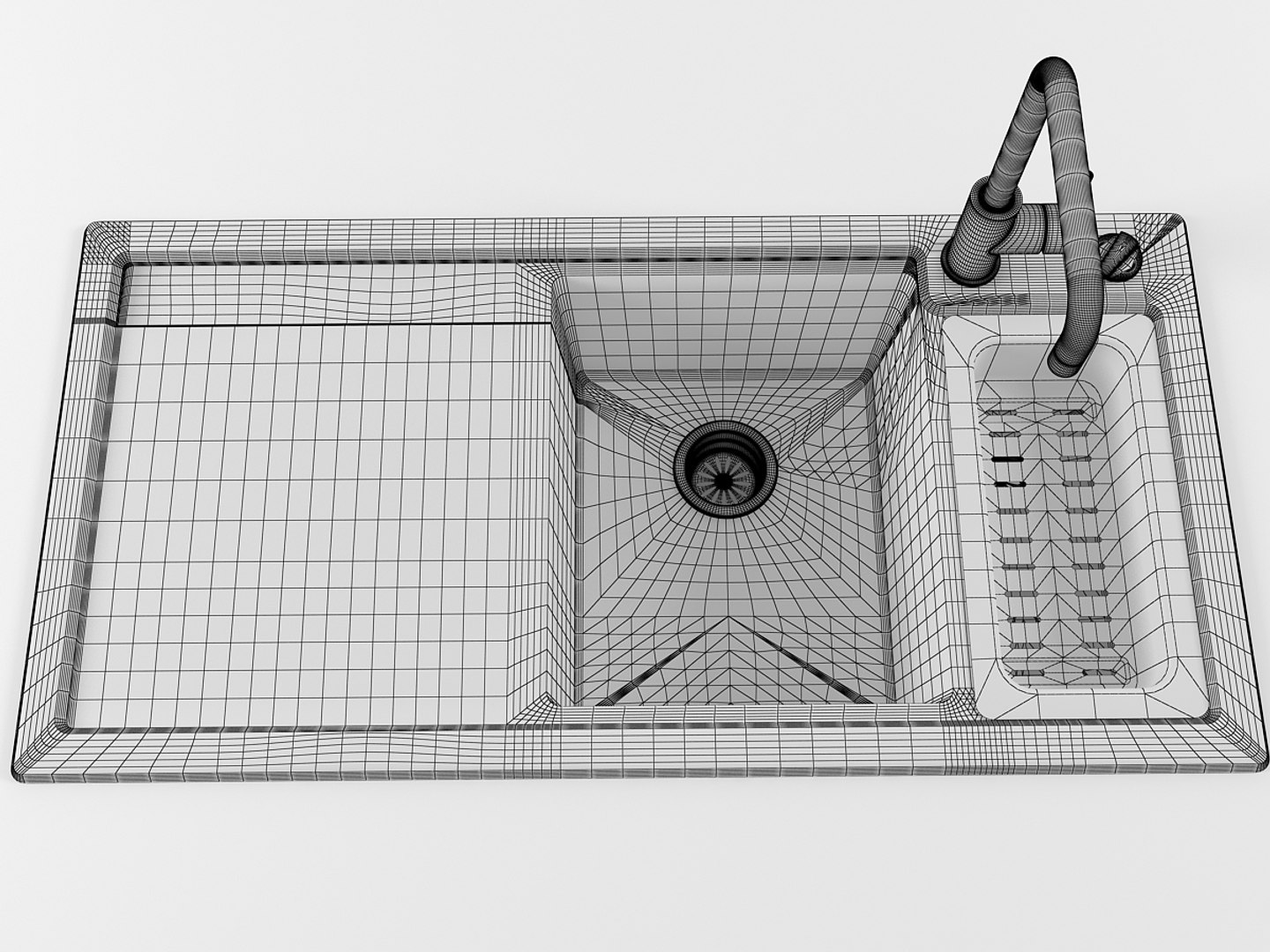 3D Axon Kitchen Sink Model - TurboSquid 1351959