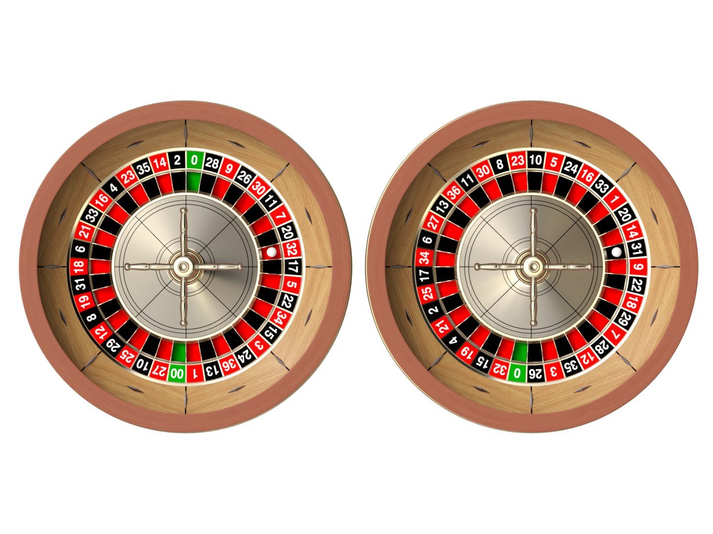 3D European American Roulette Wheel - TurboSquid 1437561