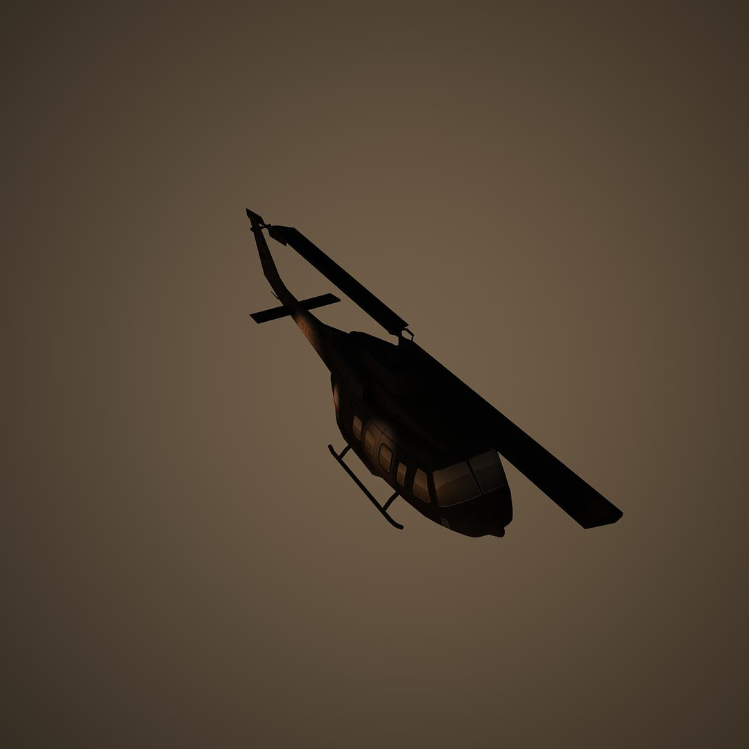 3d model bell basic helicopter
