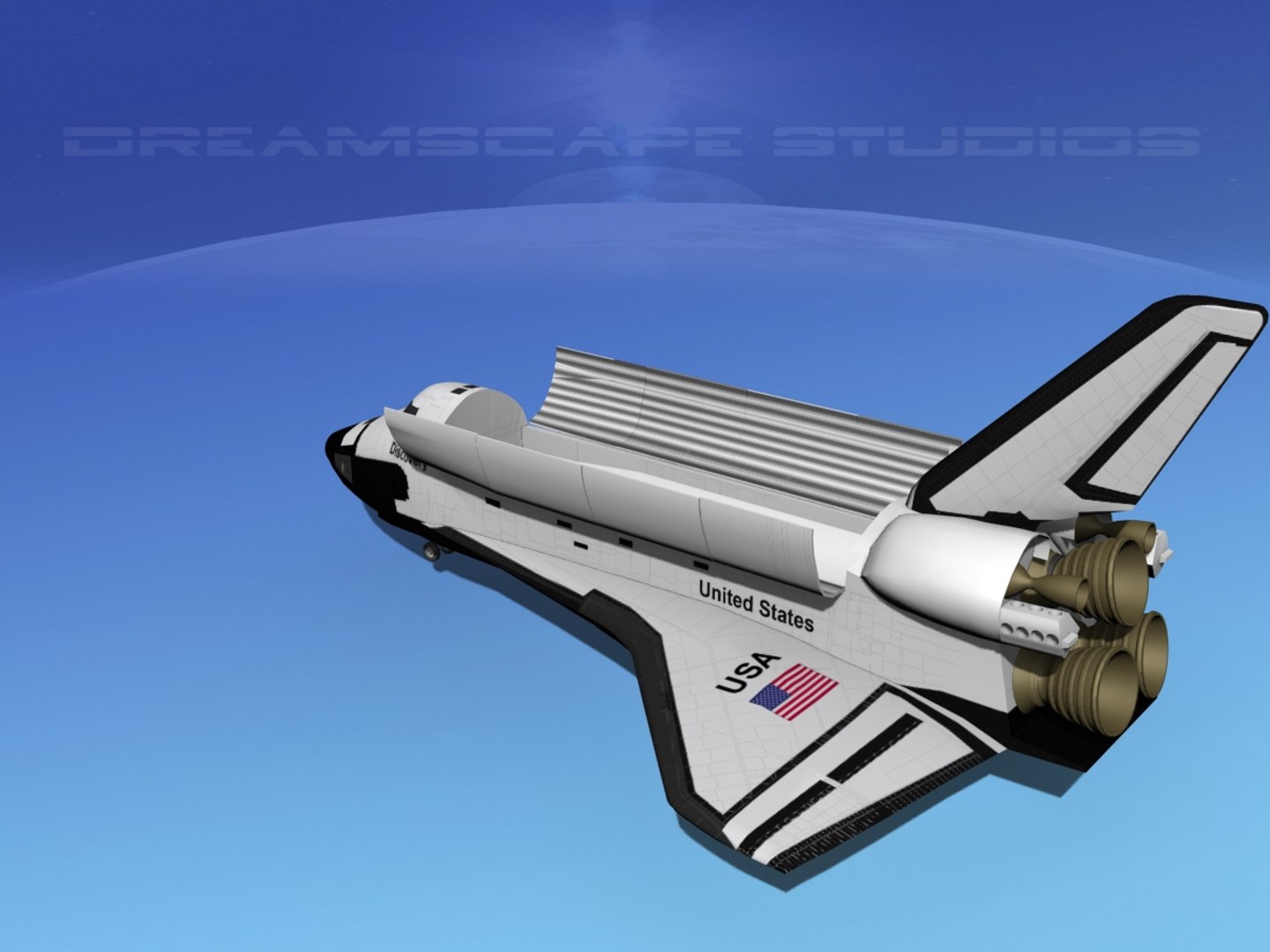 3d Model Landing Space Shuttle