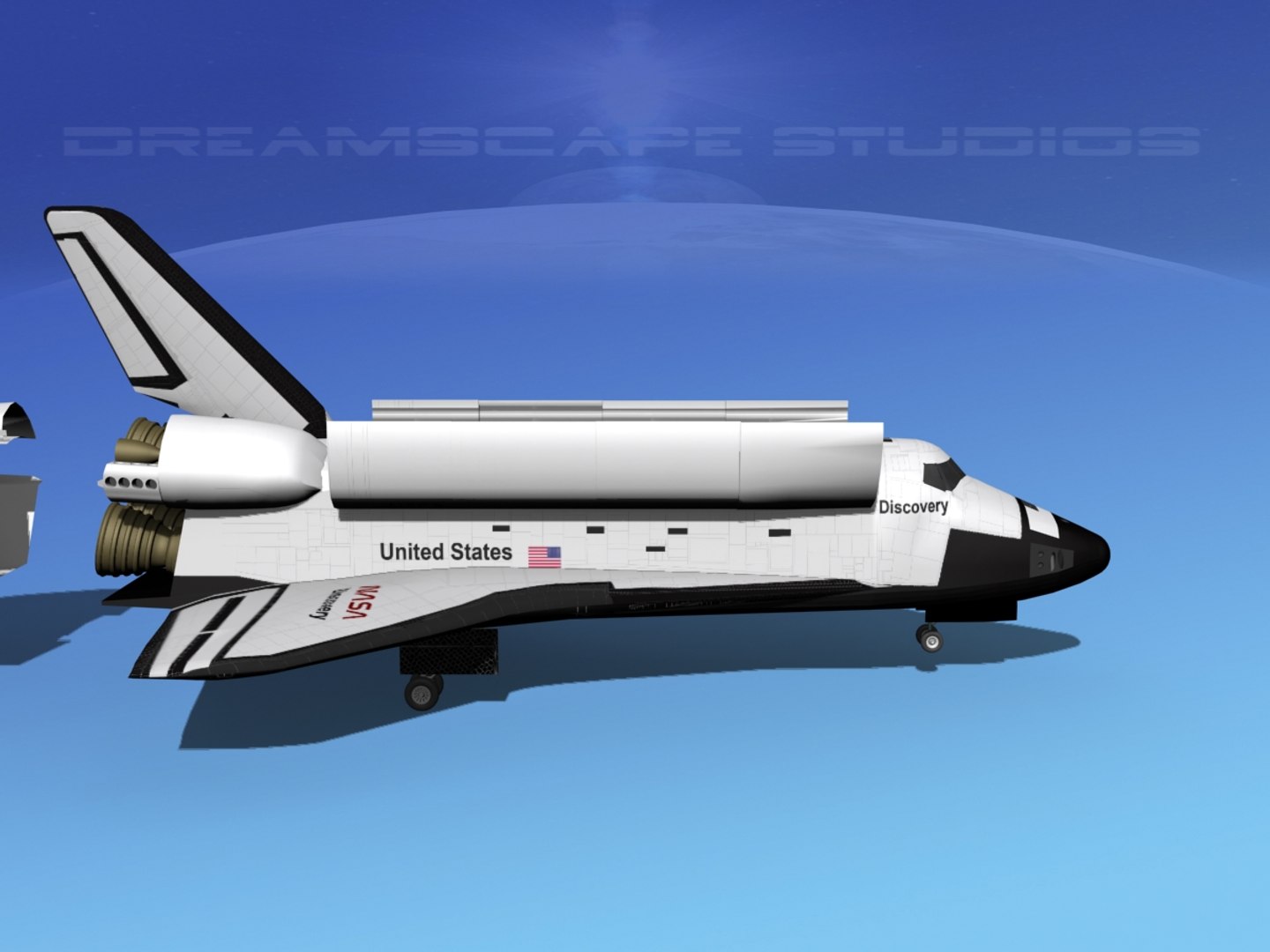 3d Model Landing Space Shuttle