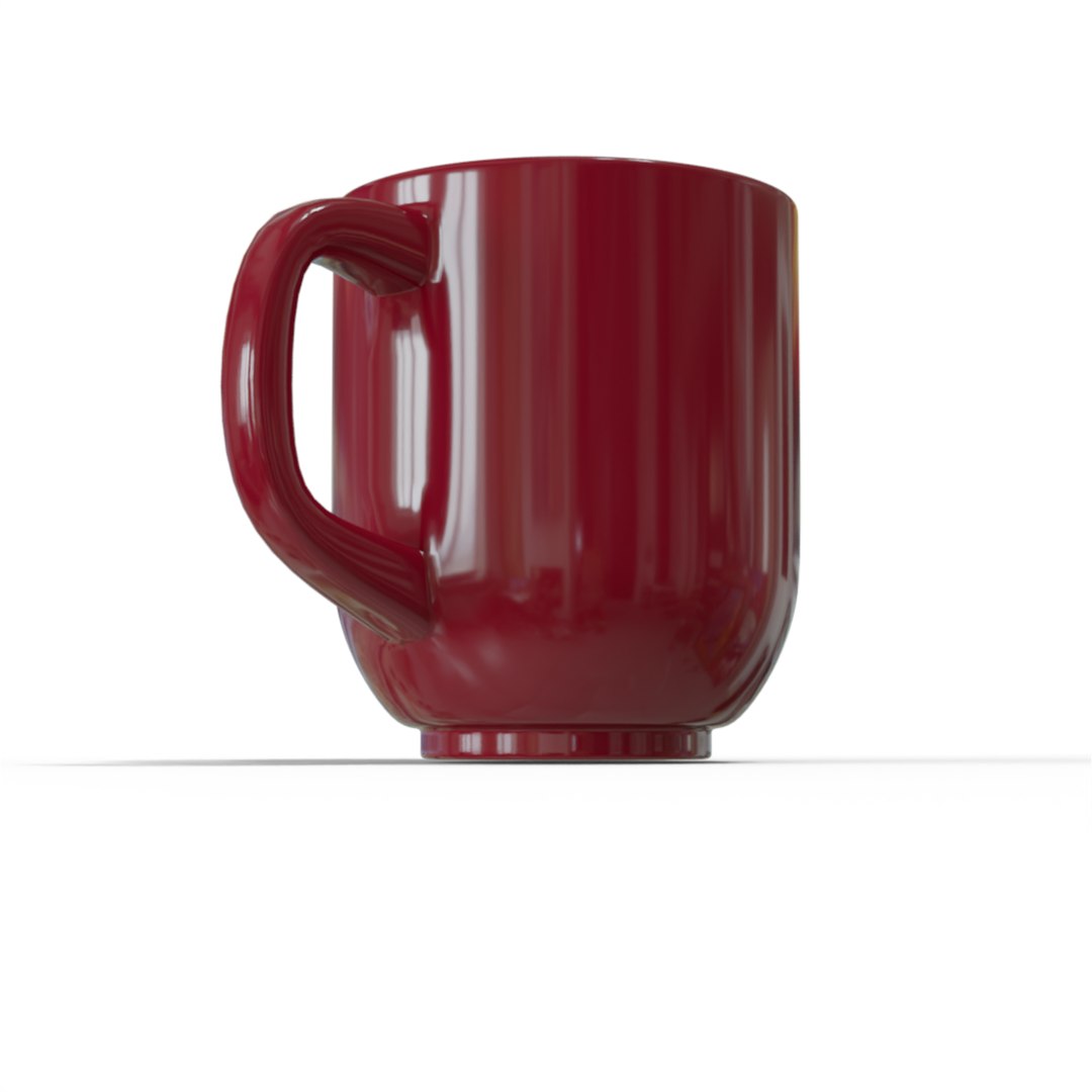 Burgundy Coffee Cup 3D Model - TurboSquid 2297813