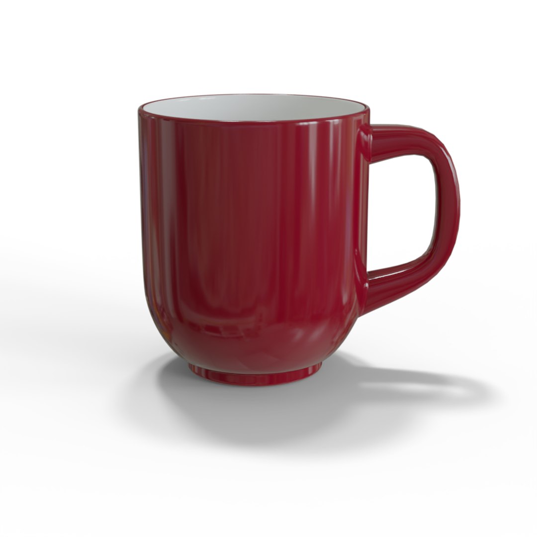 Burgundy Coffee Cup 3D Model - TurboSquid 2297813