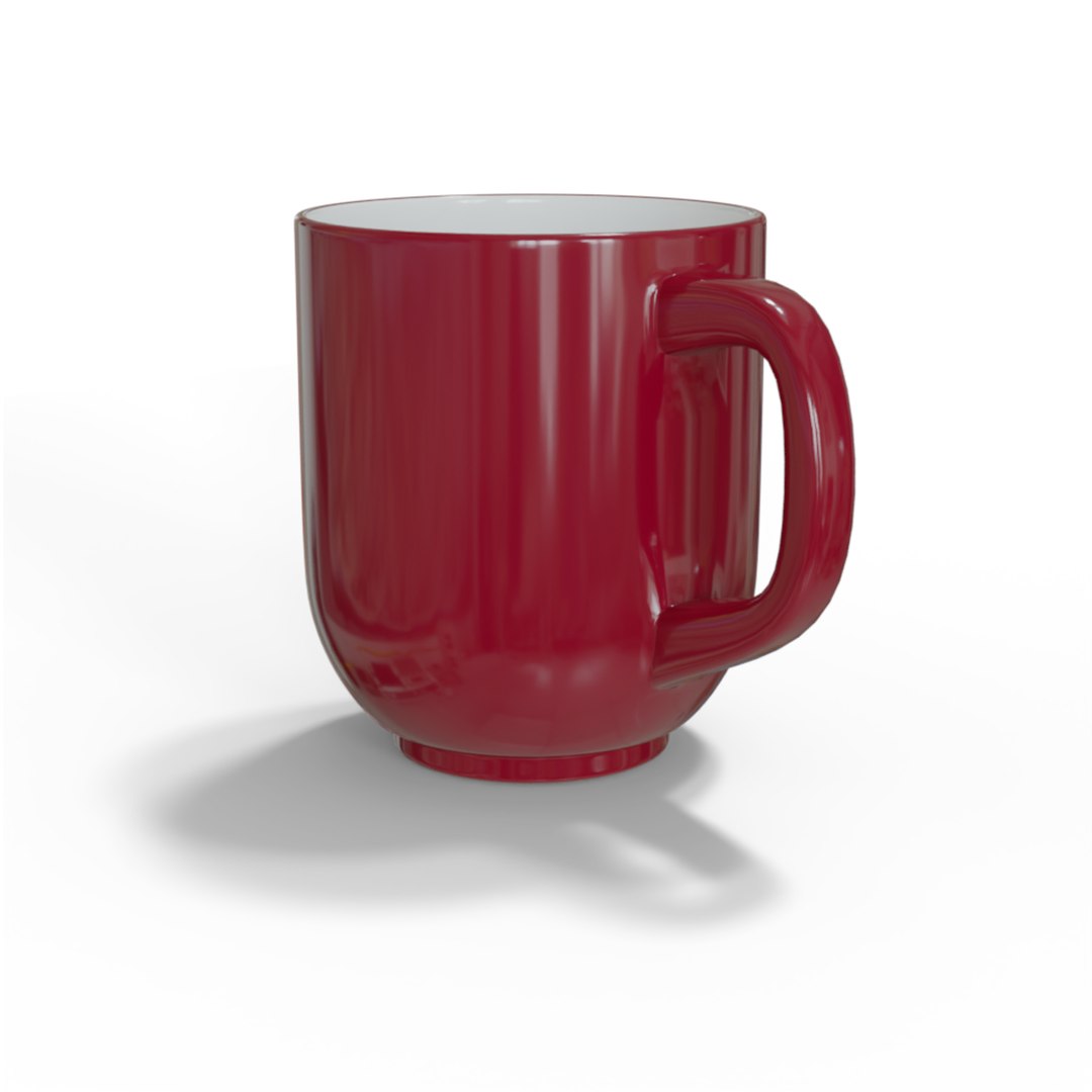Burgundy Coffee Cup 3D Model - TurboSquid 2297813