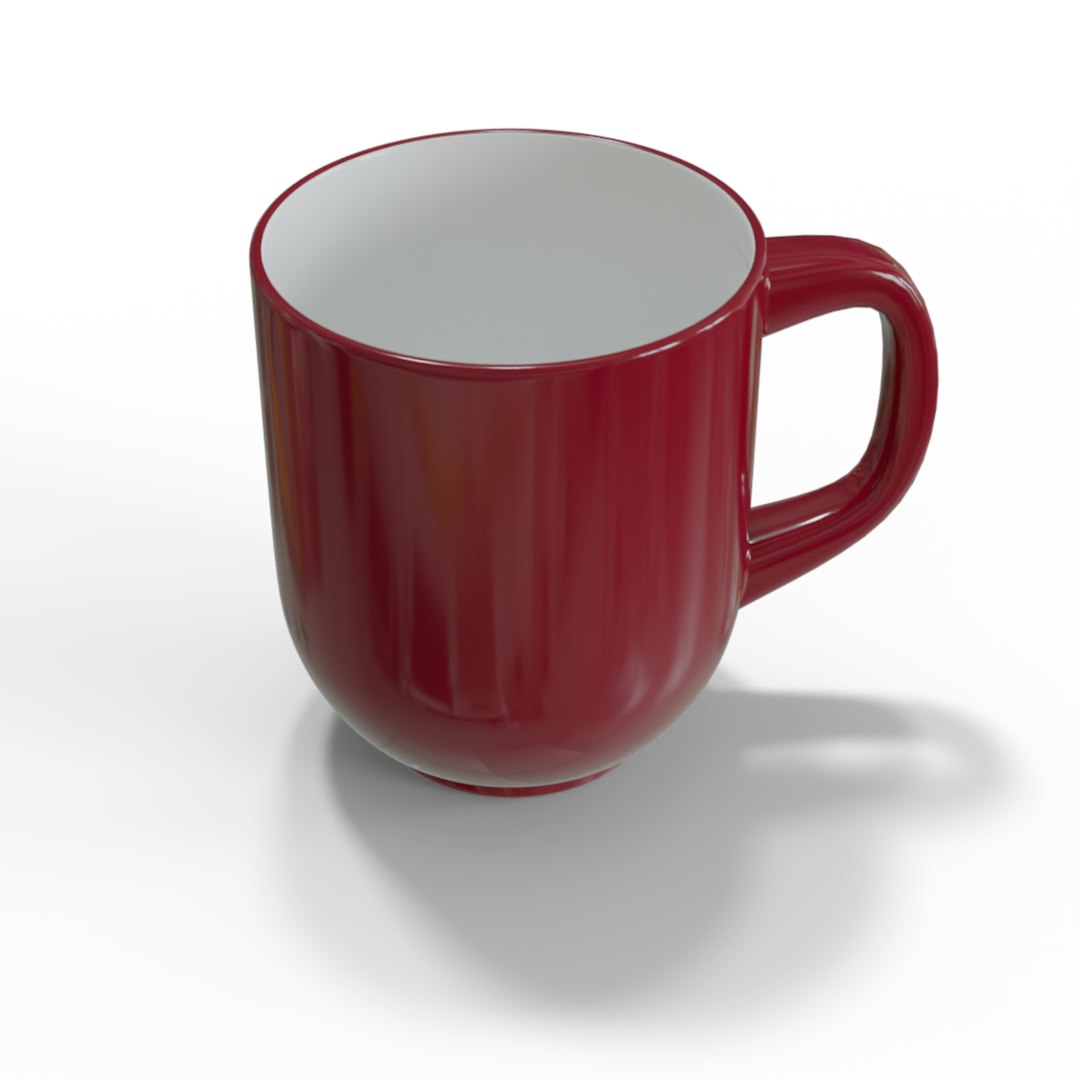Burgundy Coffee Cup 3D Model - TurboSquid 2297813