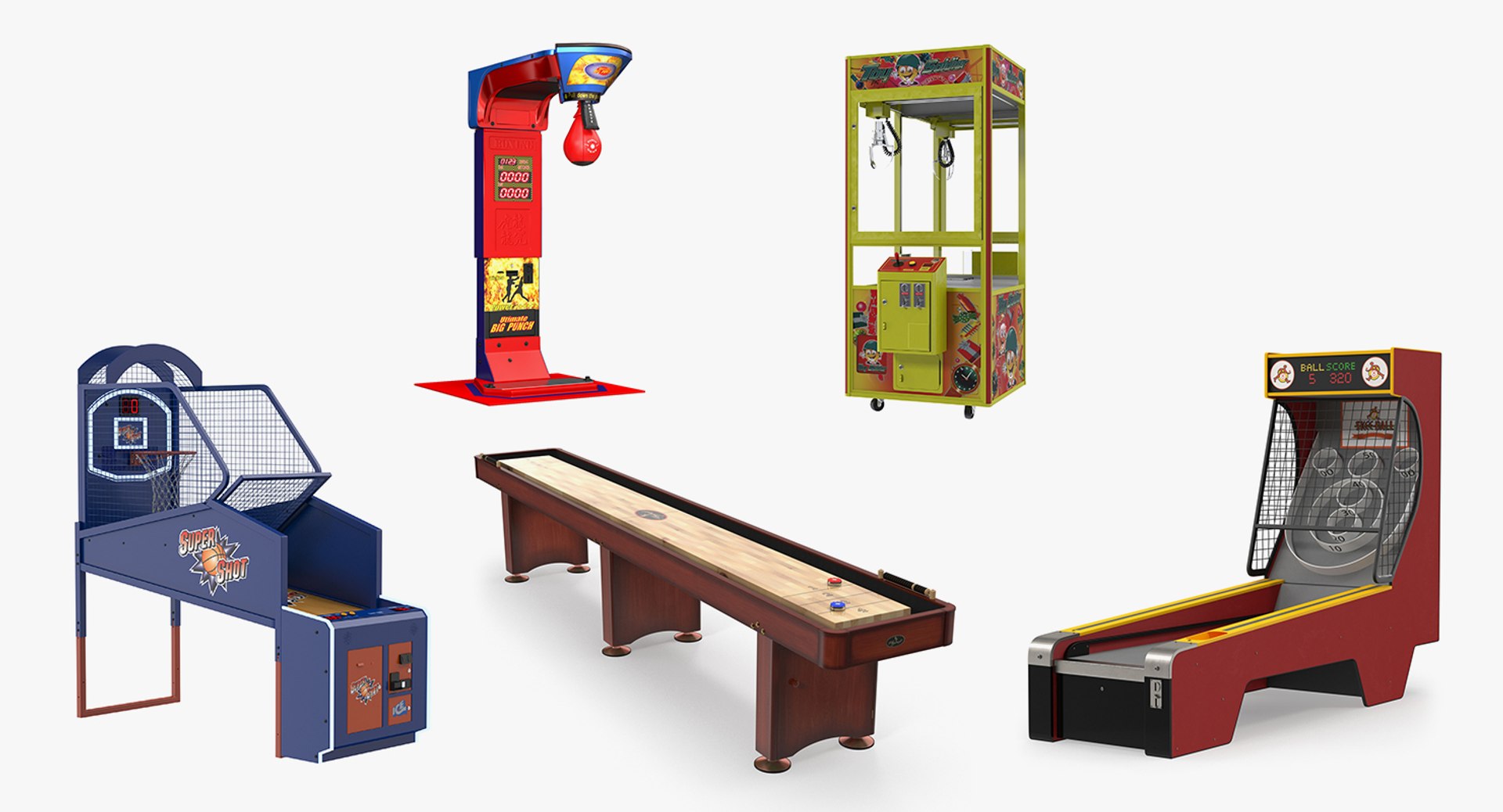 Arcade Games 3 3D Model - TurboSquid 1375046