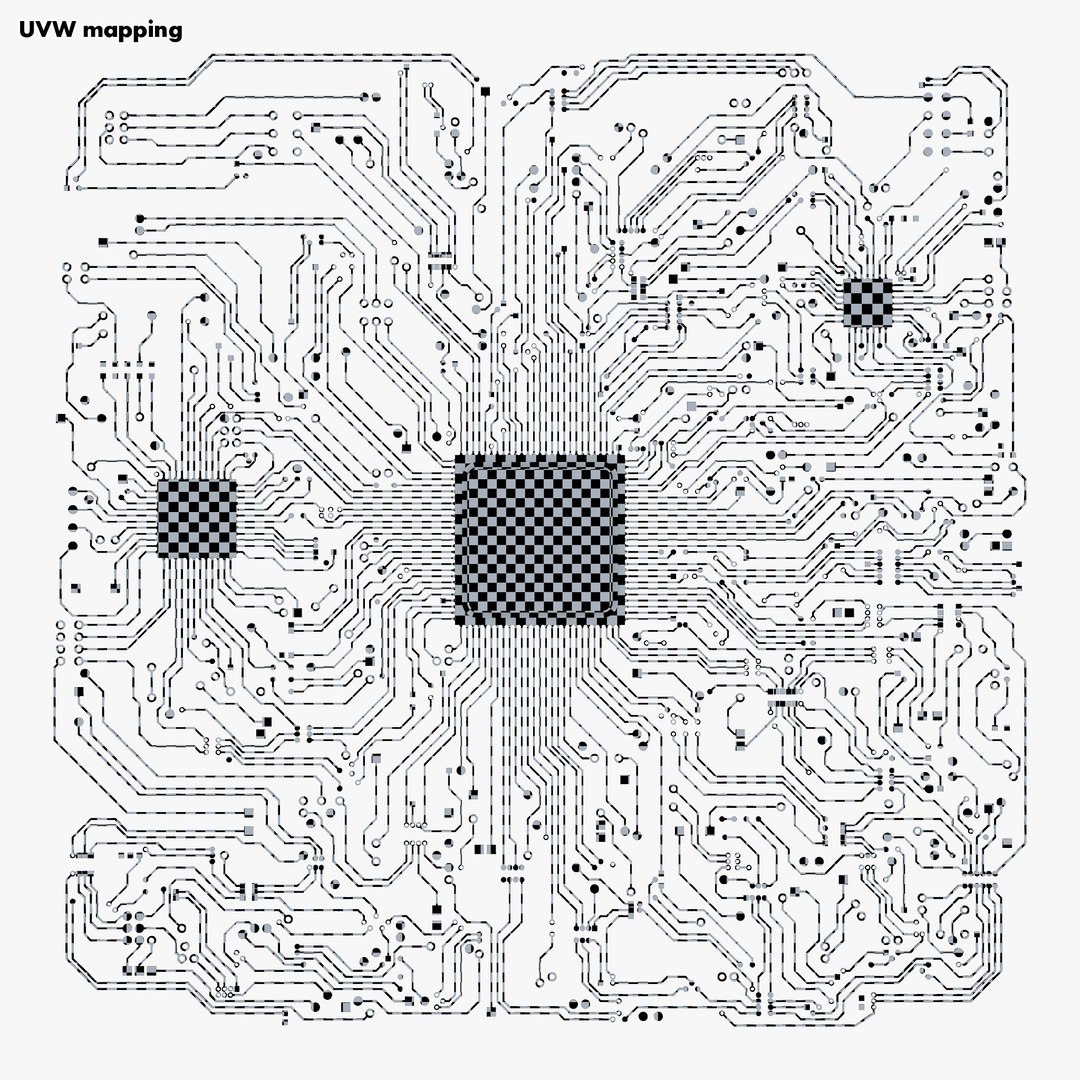 Electronic Circuit Paths Abstract M1 3D - TurboSquid 2383362