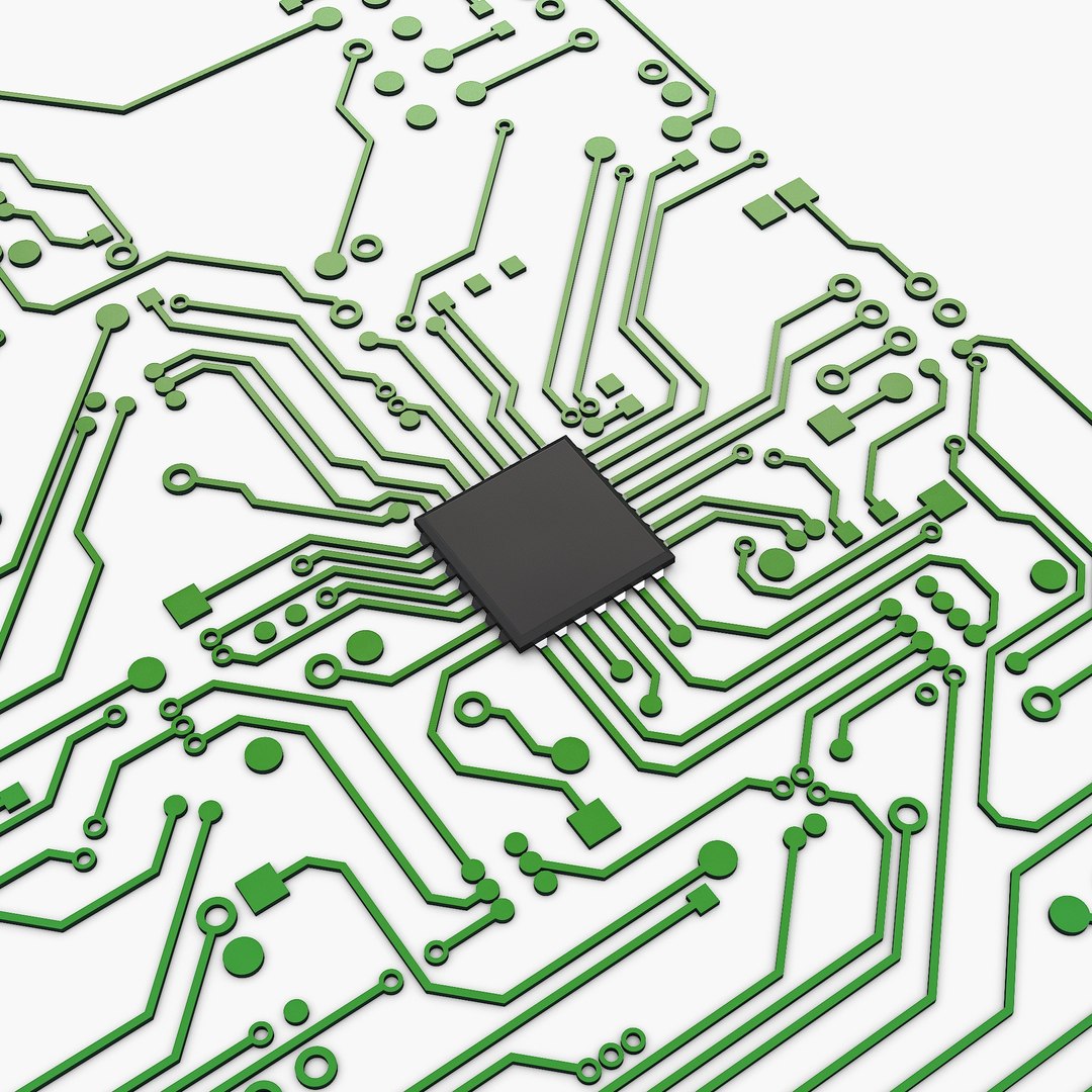 Electronic Circuit Paths Abstract M1 3D - TurboSquid 2383362
