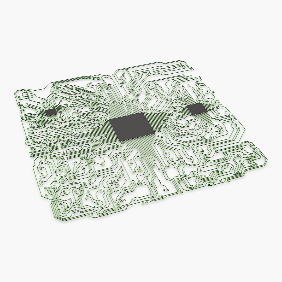 Electronic Circuit Paths Abstract M1 3D - TurboSquid 2383362