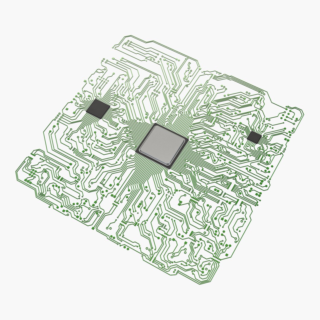 Electronic Circuit Paths Abstract M1 3D - TurboSquid 2383362