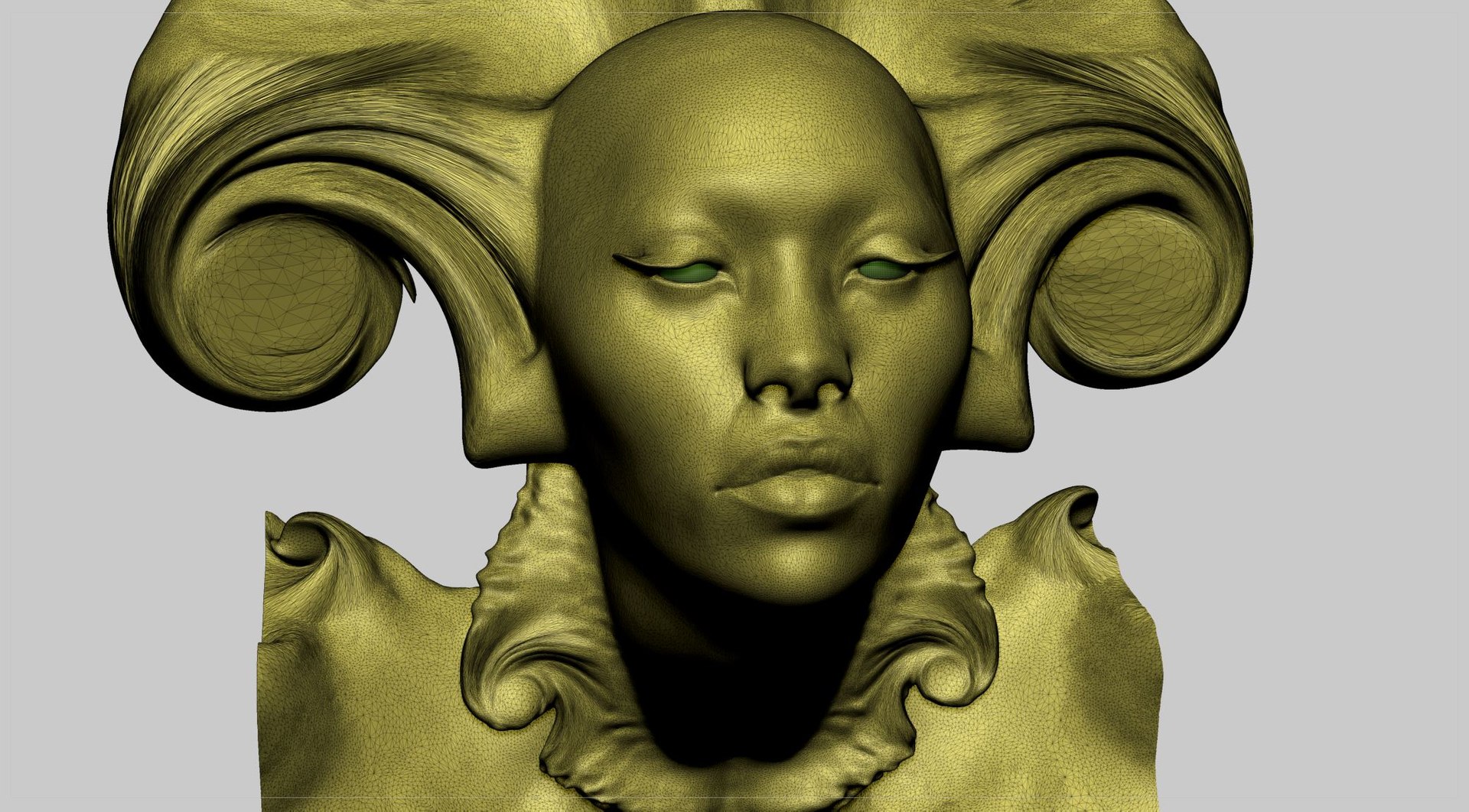 3D Model Fantasy Female Head - TurboSquid 1712727