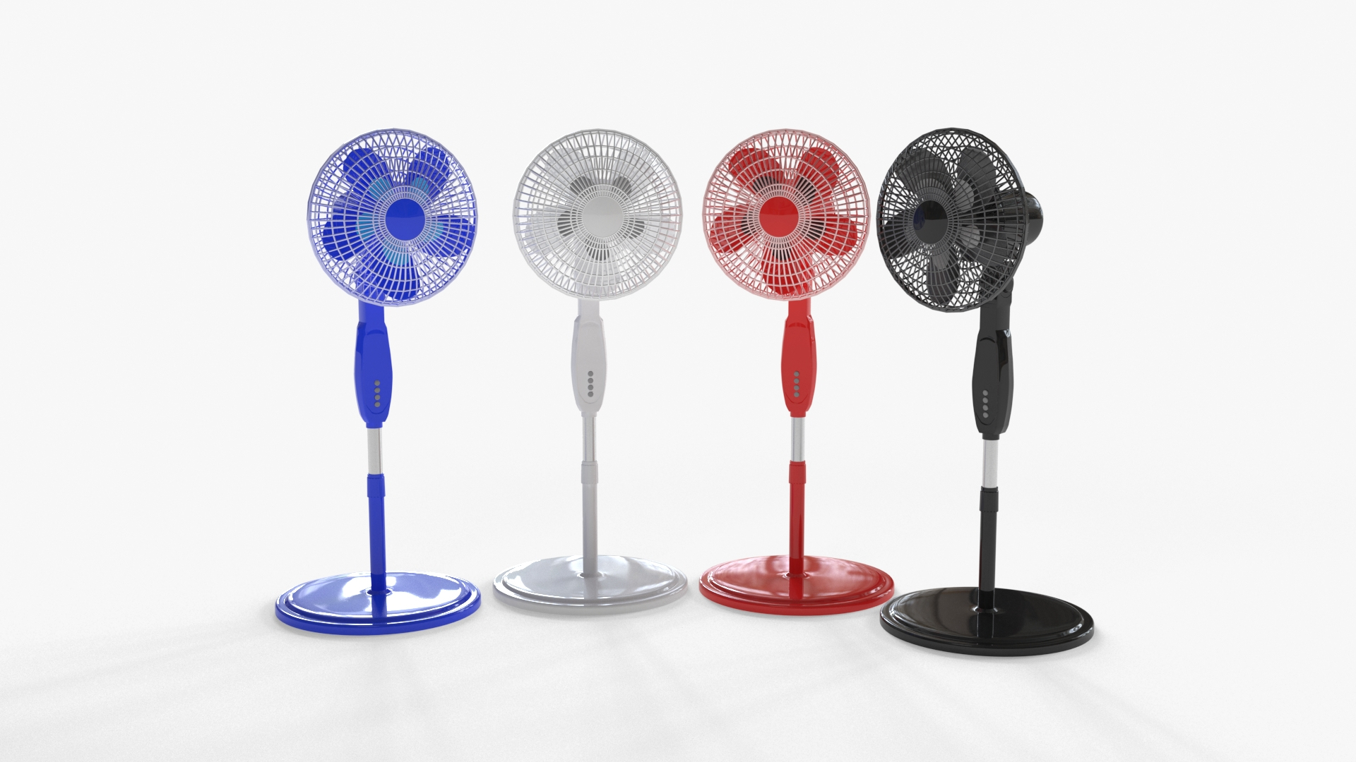 3D Pedestal Fans Double Bladed - TurboSquid 1564407