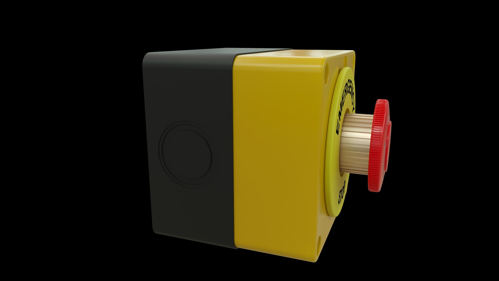 3D Model Emergency Stop Button - TurboSquid 1753175