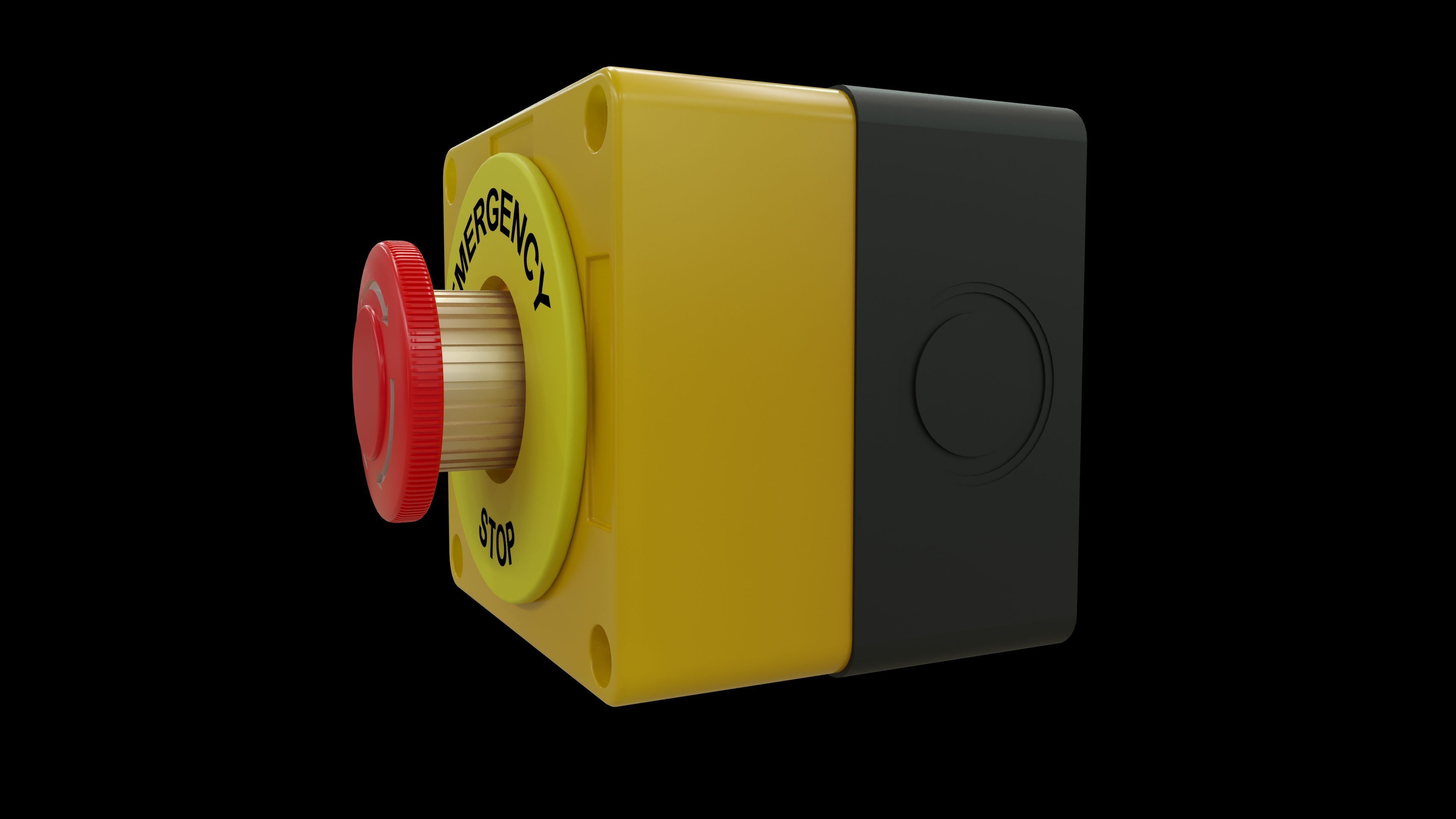 3D model Emergency Stop Button - TurboSquid 1753175