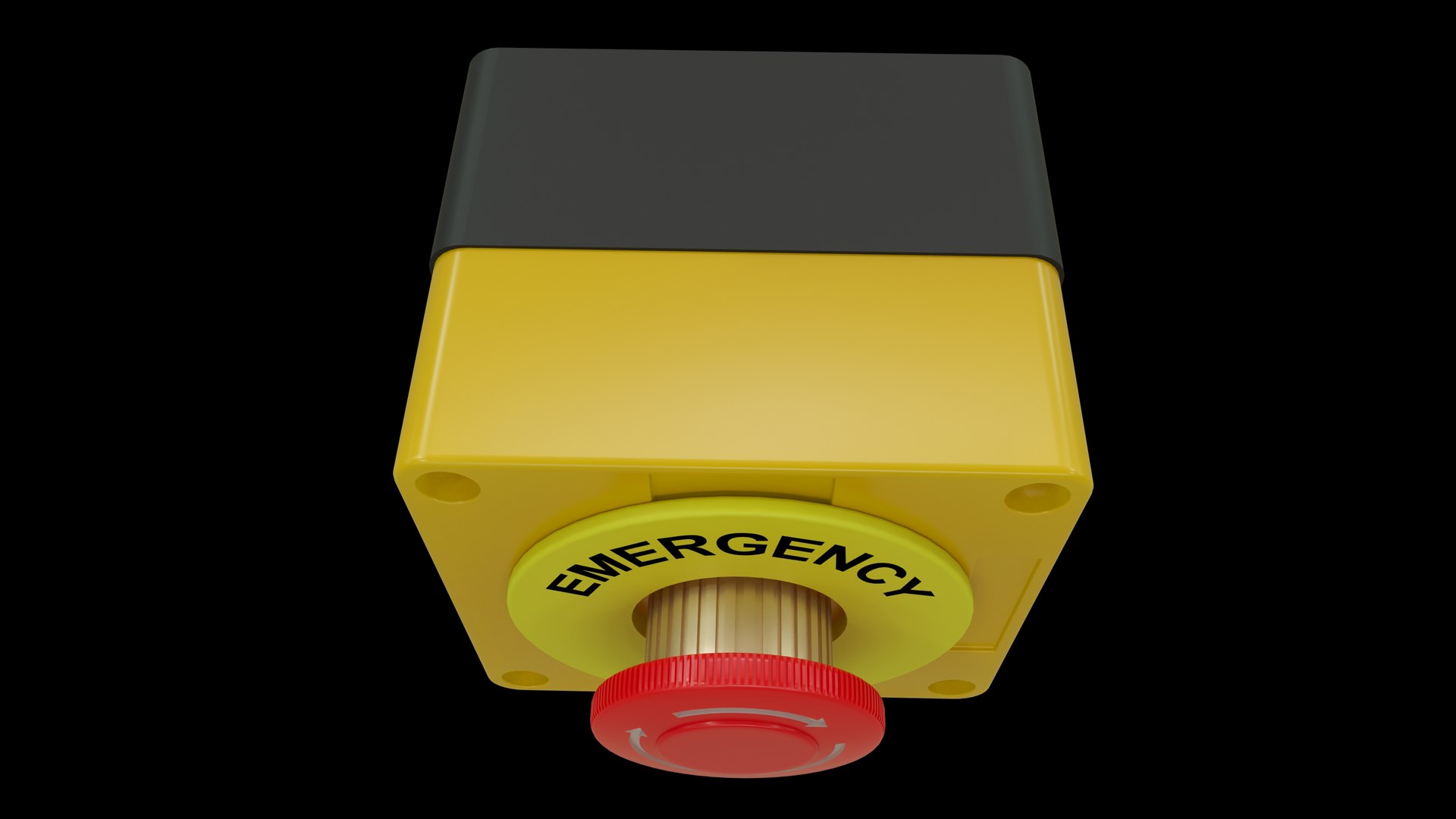 3D Model Emergency Stop Button - TurboSquid 1753175