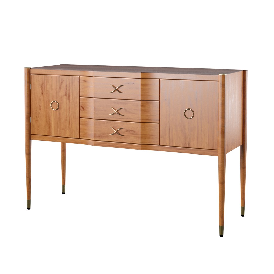 3D credenza table chaise model - TurboSquid 1458169