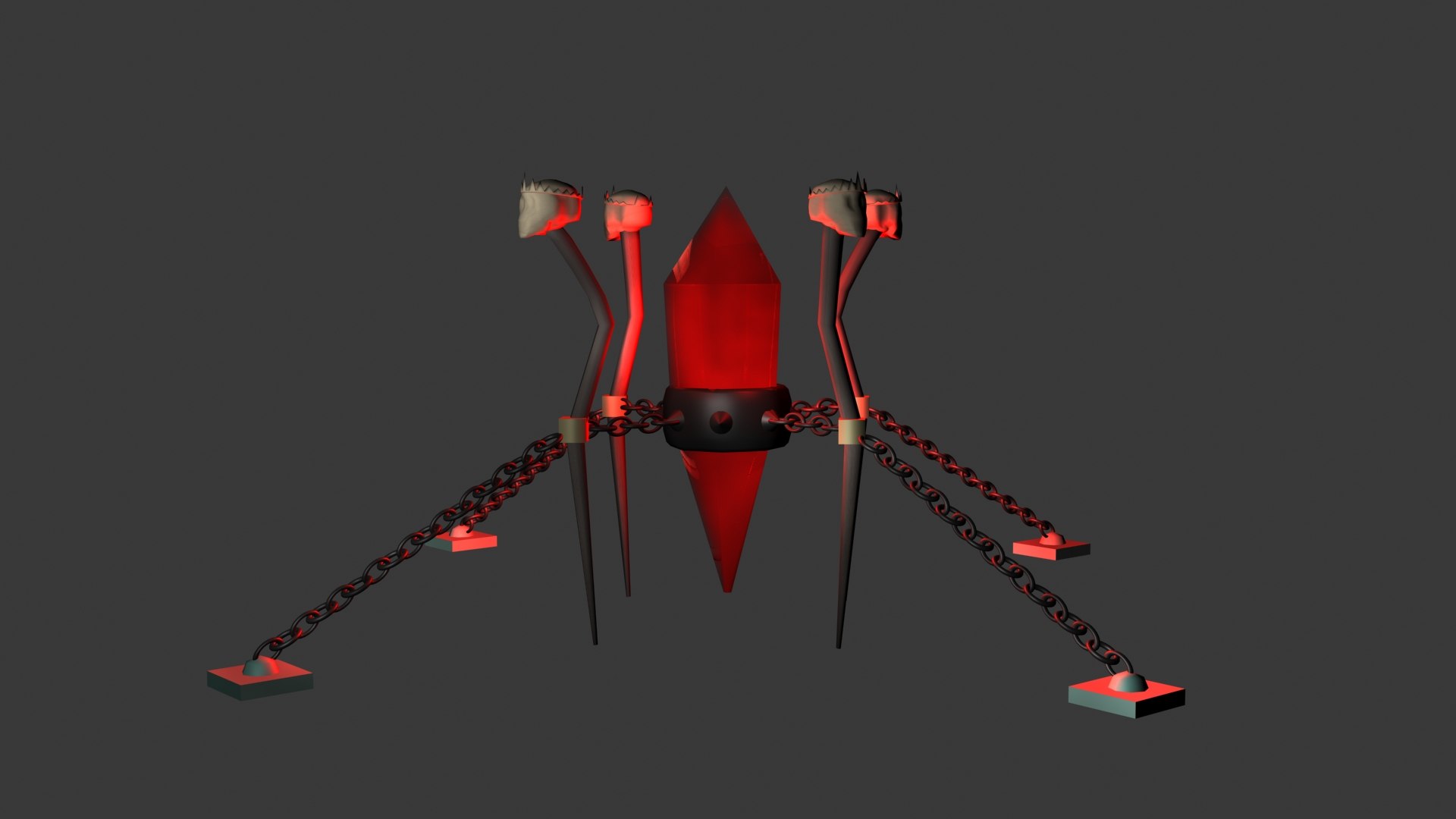 3d model fantasy crystal