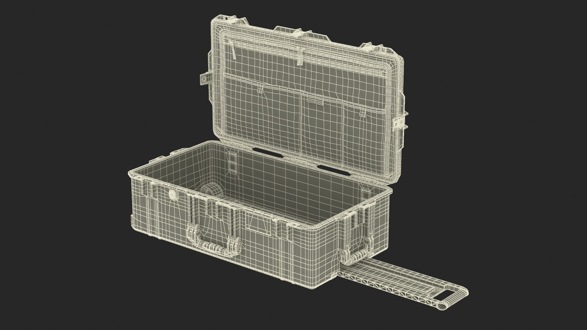 3D Peli Red Shield Rolling Case - TurboSquid 2376664