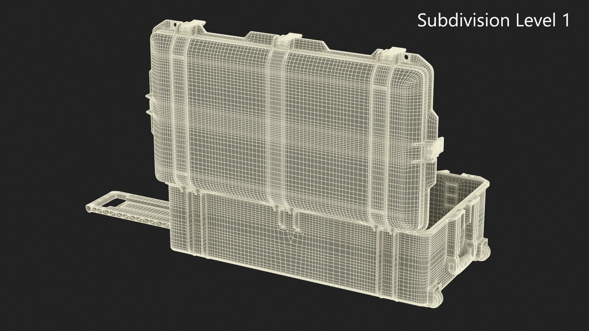 3D Peli Red Shield Rolling Case - TurboSquid 2376664