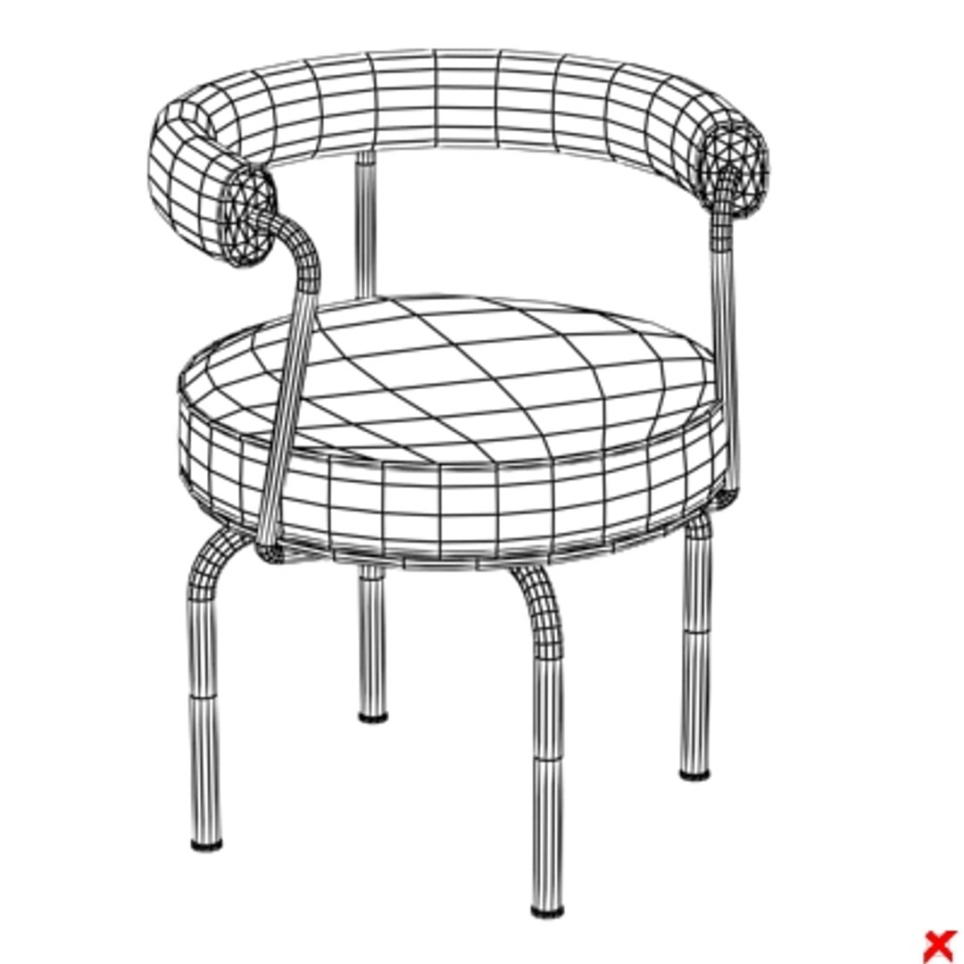 3d Chair Stool Model