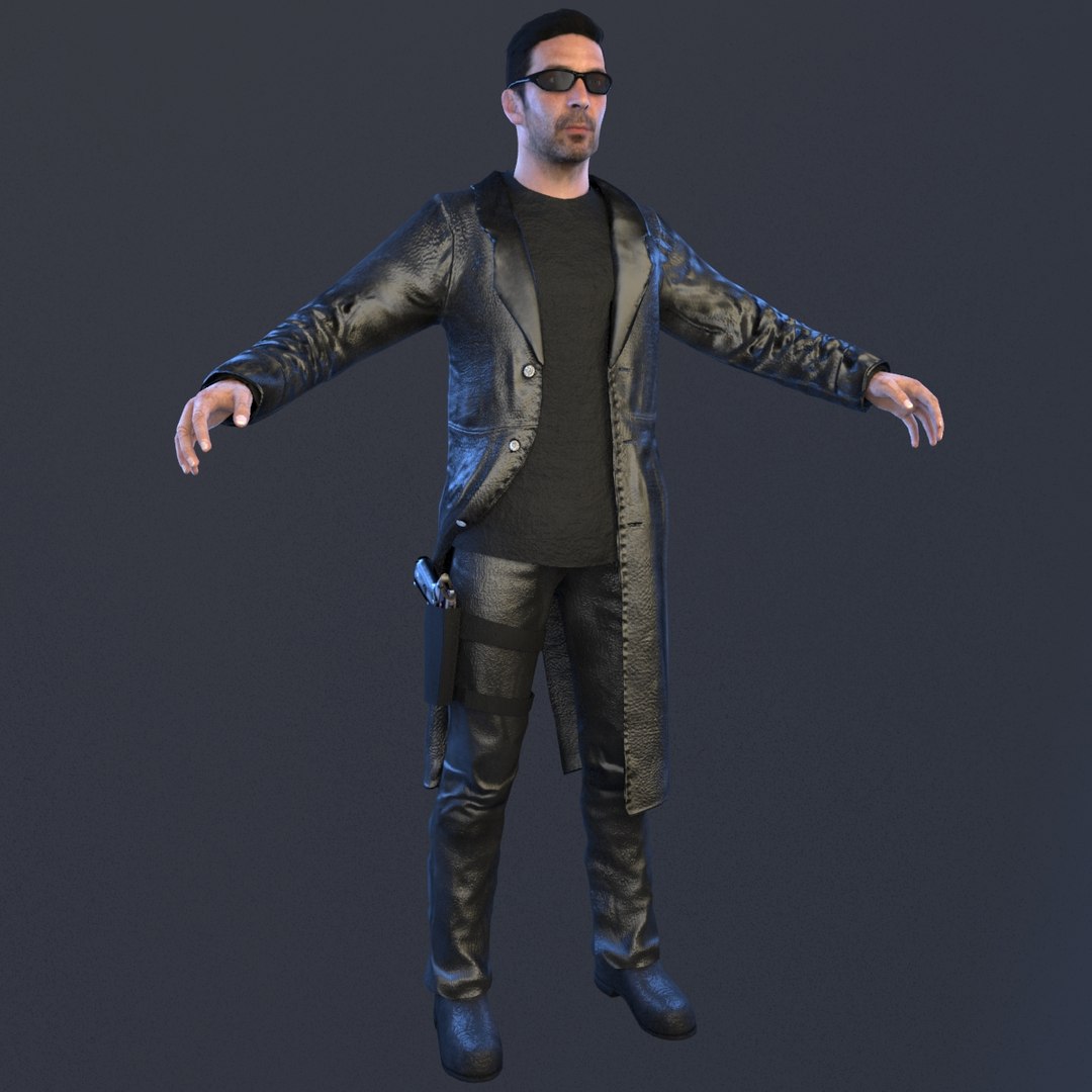 Detective coat gun model - TurboSquid 1412847