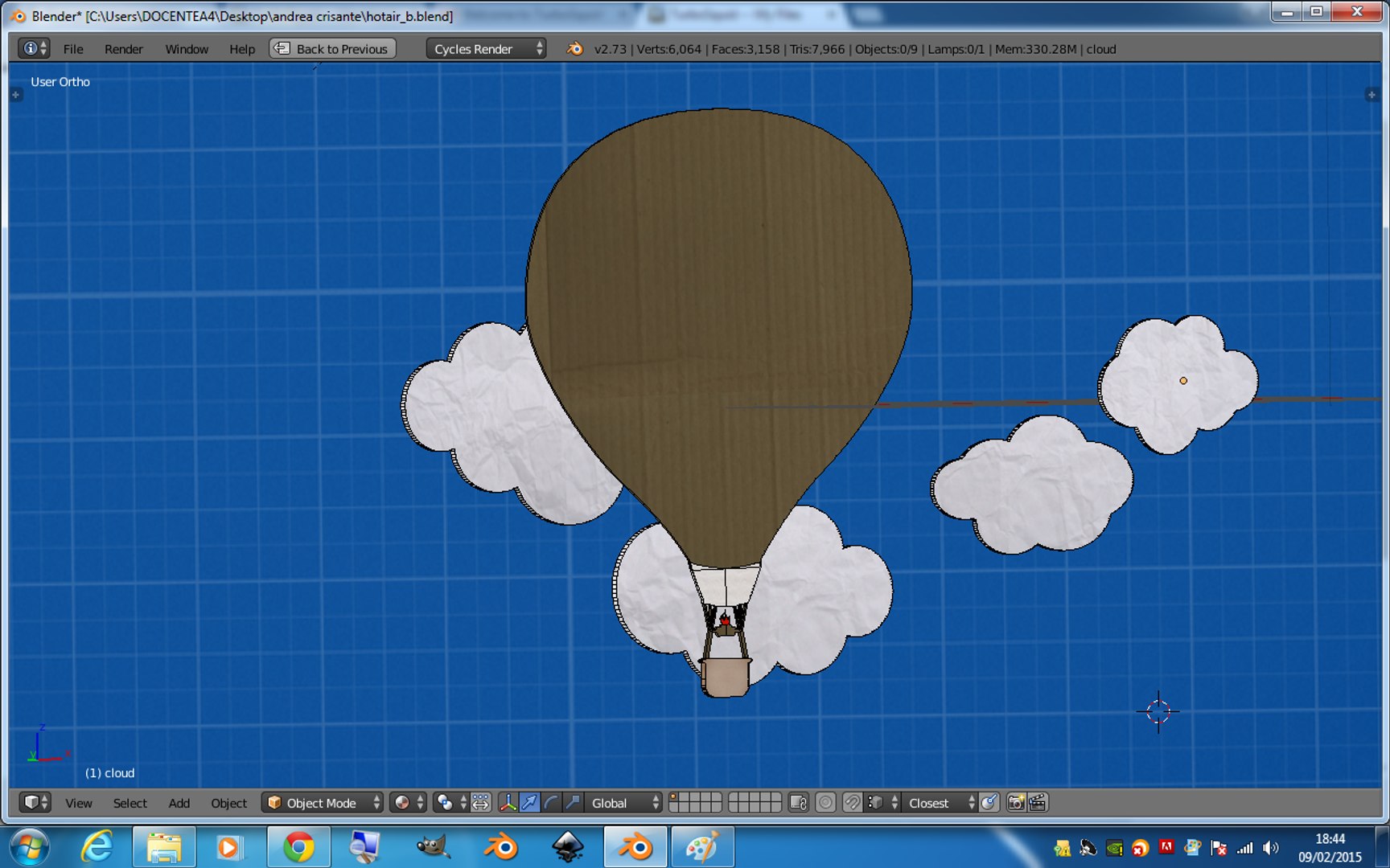 Free Fbx Model Hot-air Balloon