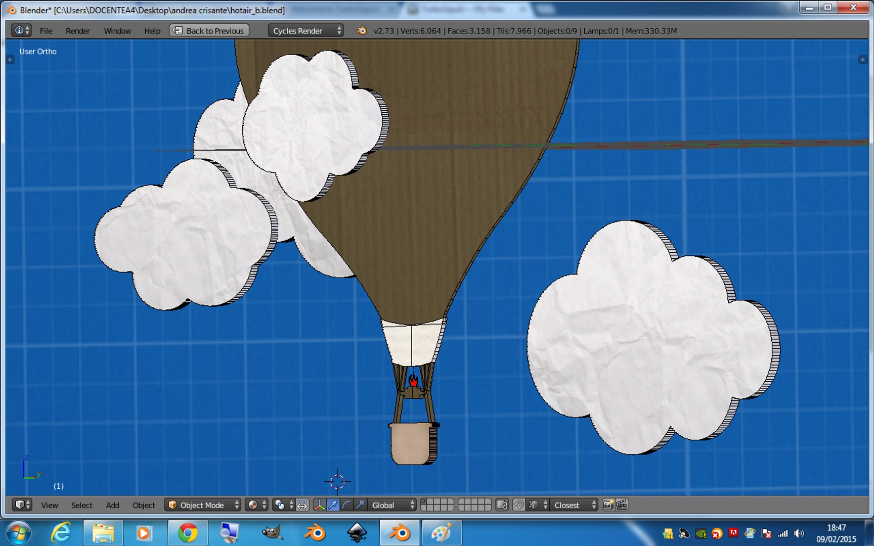 Free Fbx Model Hot-air Balloon