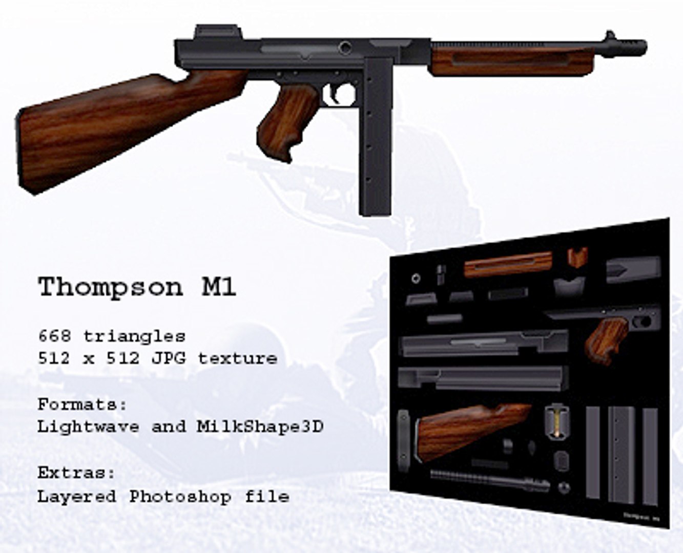 Lwo Thompson M1 Submachine Gun