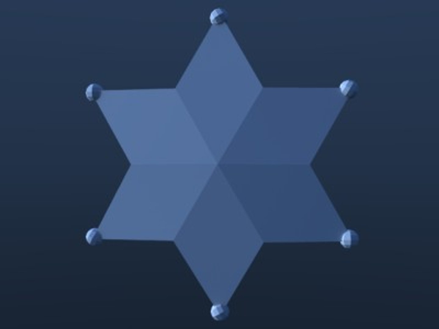 3d Model Of Sheriff Star