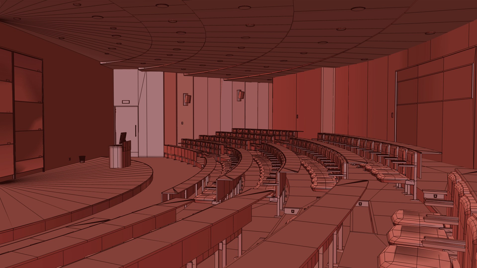 3D University Lecture Theatre - TurboSquid 1789569