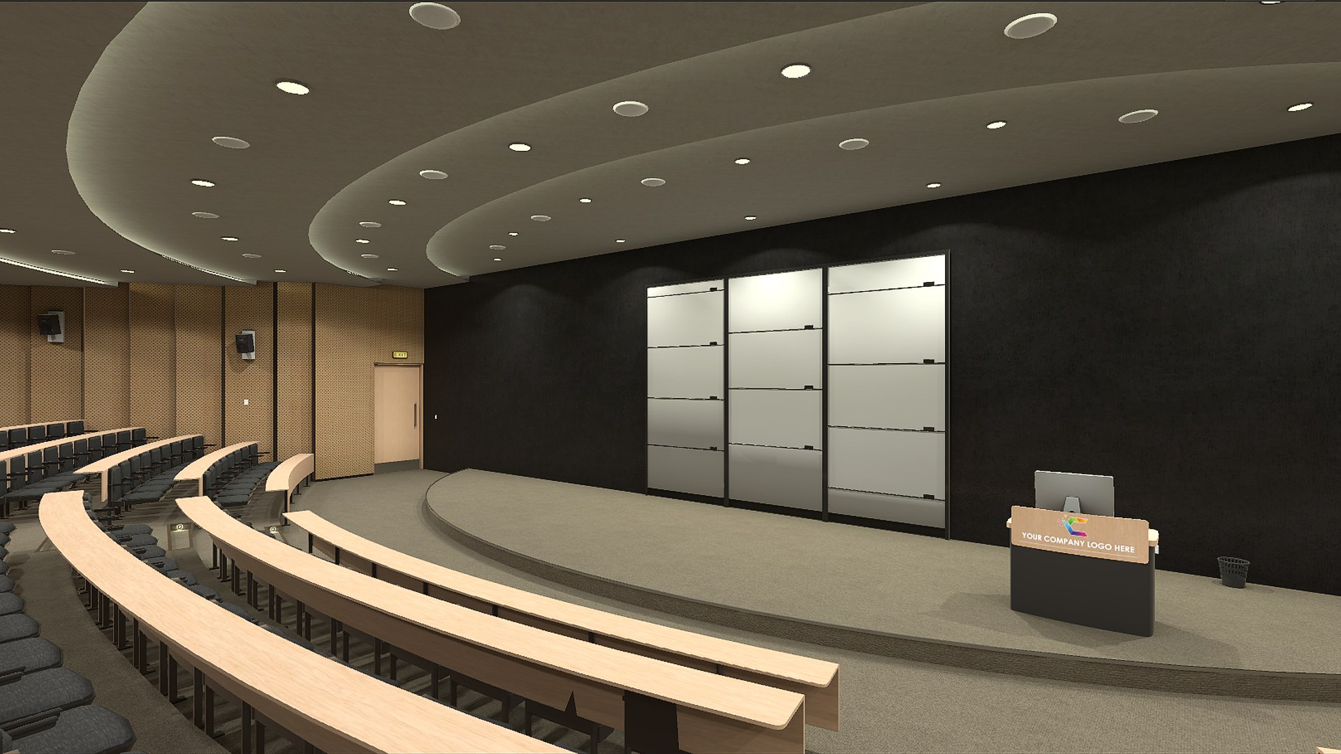 3D University Lecture Theatre - TurboSquid 1789569