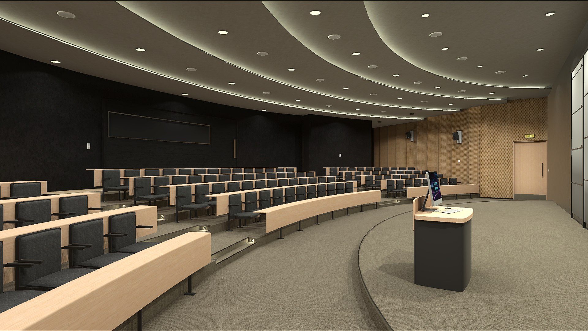 3D University Lecture Theatre - TurboSquid 1789569