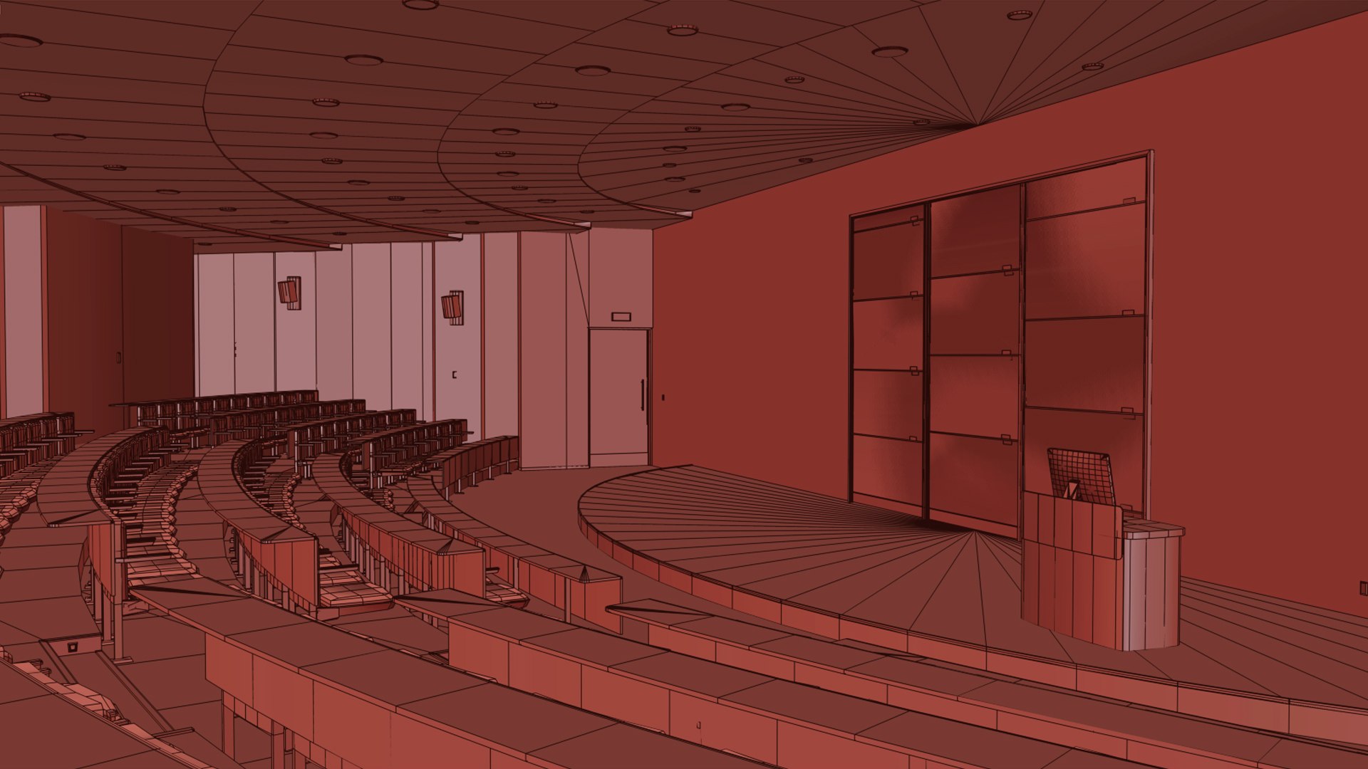 3D University Lecture Theatre - TurboSquid 1789569